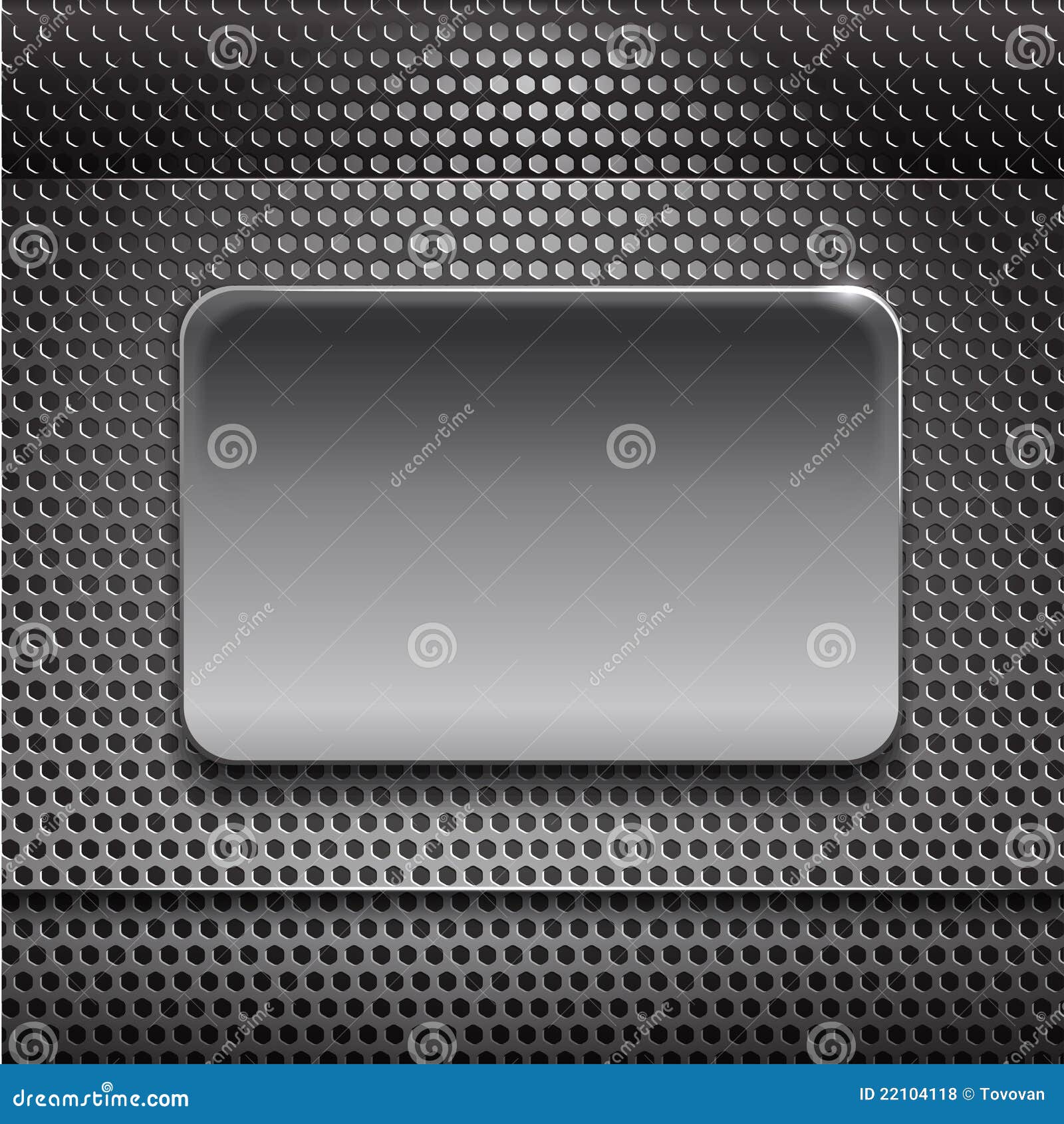 Steel Board on Metal Background Stock Vector - Illustration of cover ...