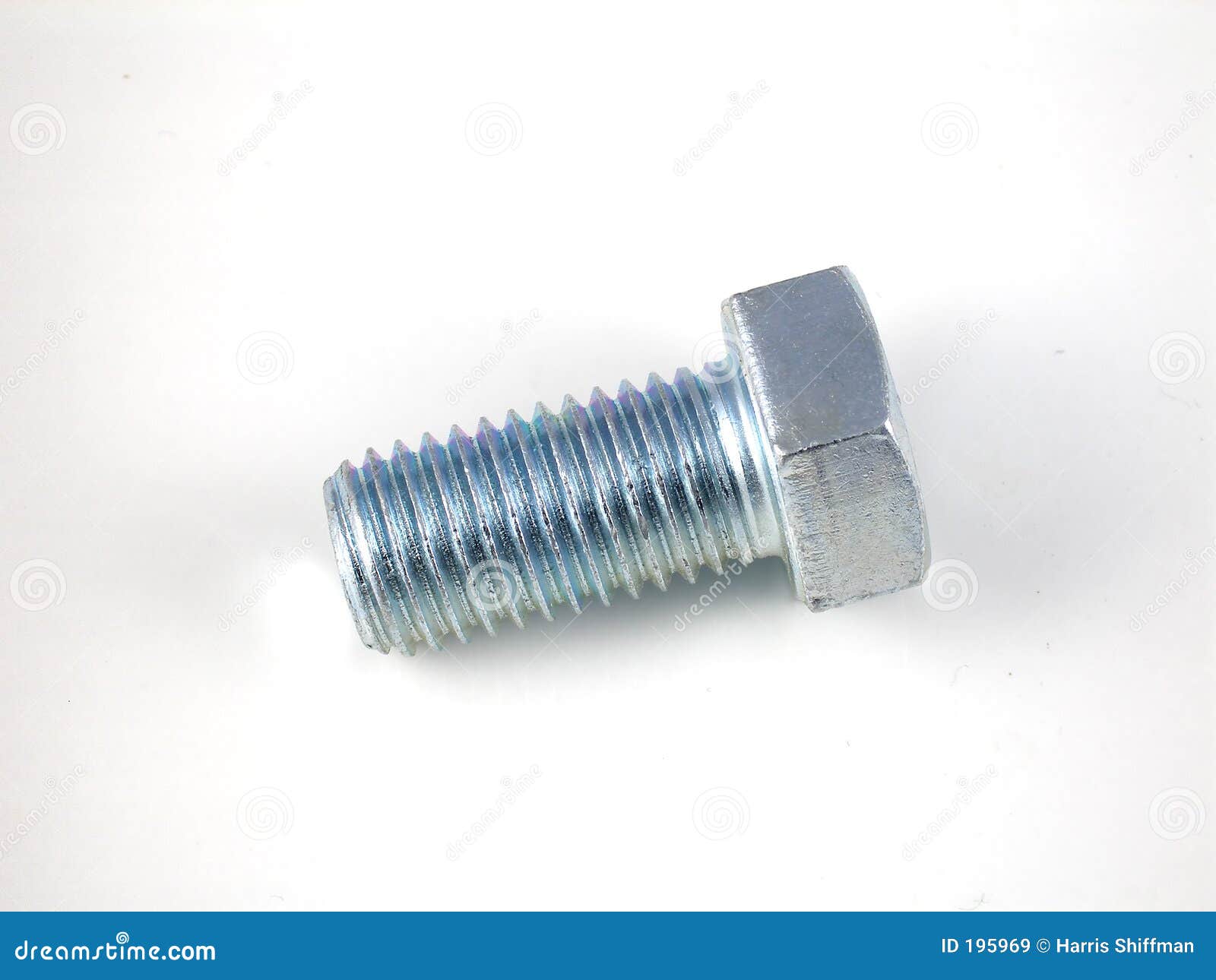Steel bolt stock image. Image of bolt, isolated, steel - 195969