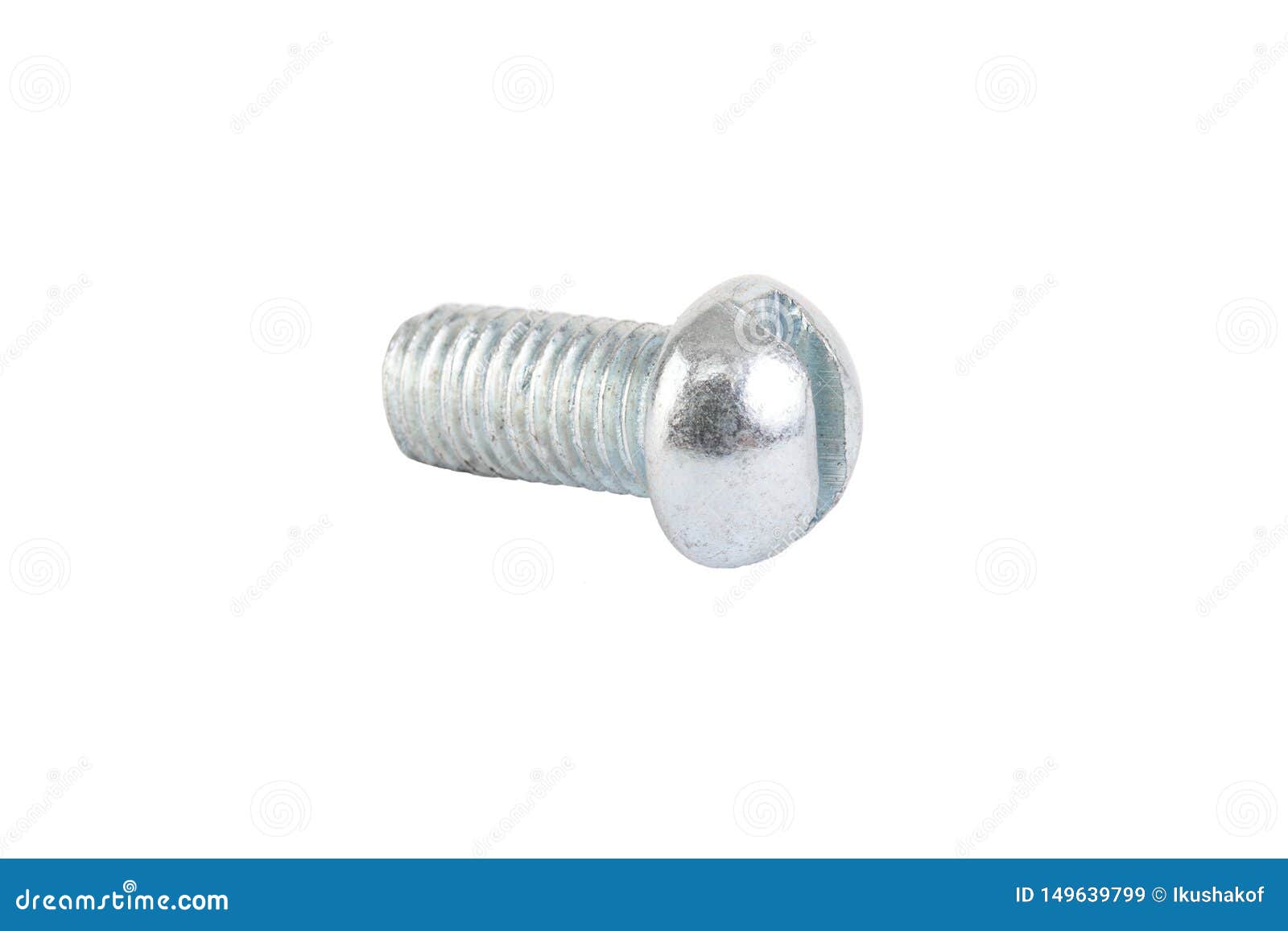 Steel Bolt on a White Background Stock Image - Image of handle, build ...