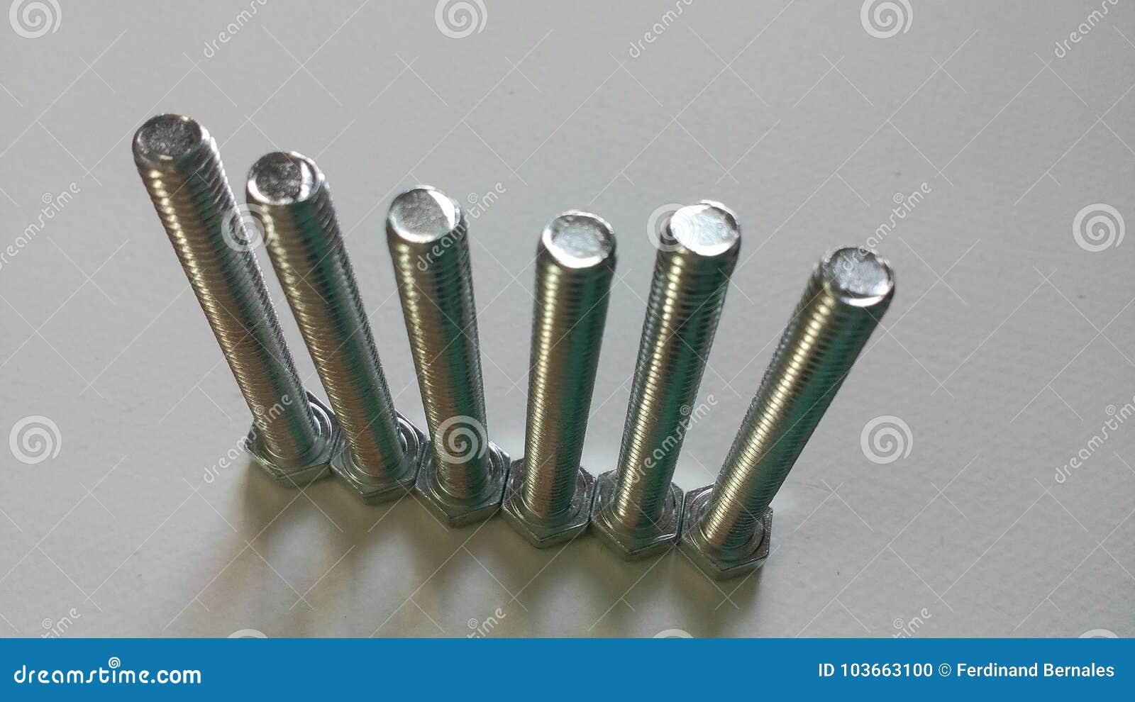 Steel Bolts stock photo. Image of bolts, chrome, steel - 103663100