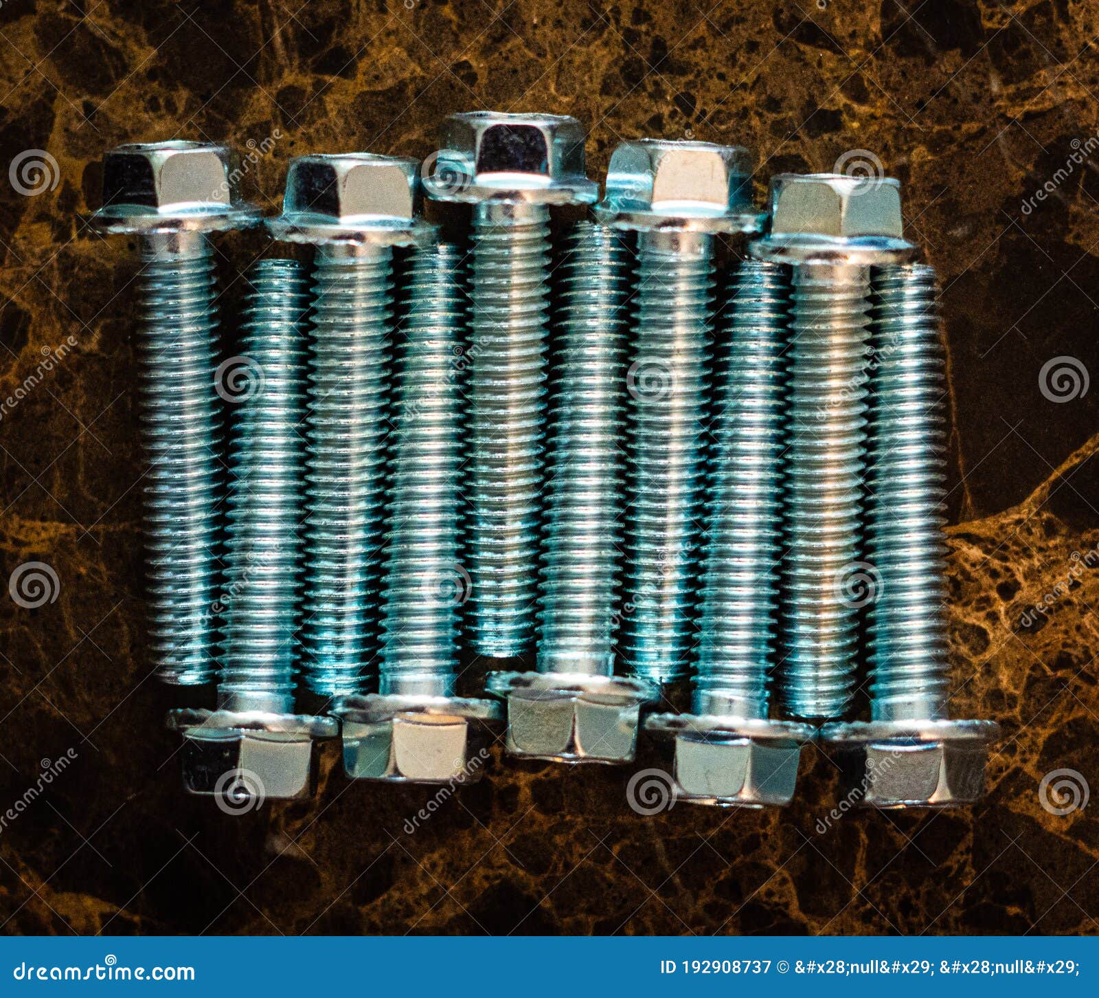 Steel Bolts Forming A Texture Background Royalty-Free Stock Image ...