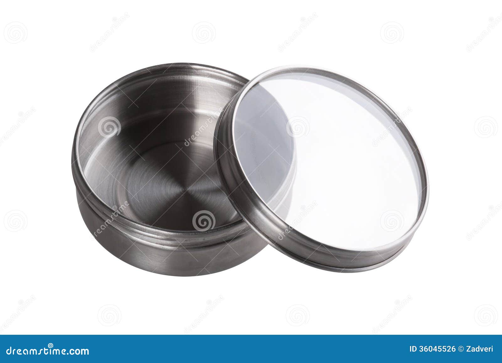 Steel Box Isolated with Clipping Path Stock Photo - Image of reflection ...