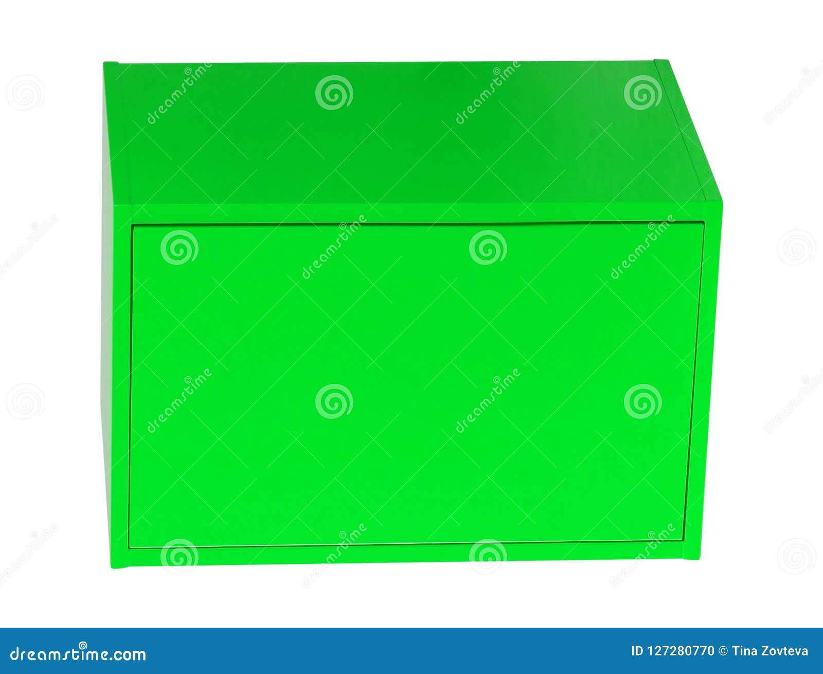Steel Box Isolated on White Stock Photo - Image of metal, archive ...