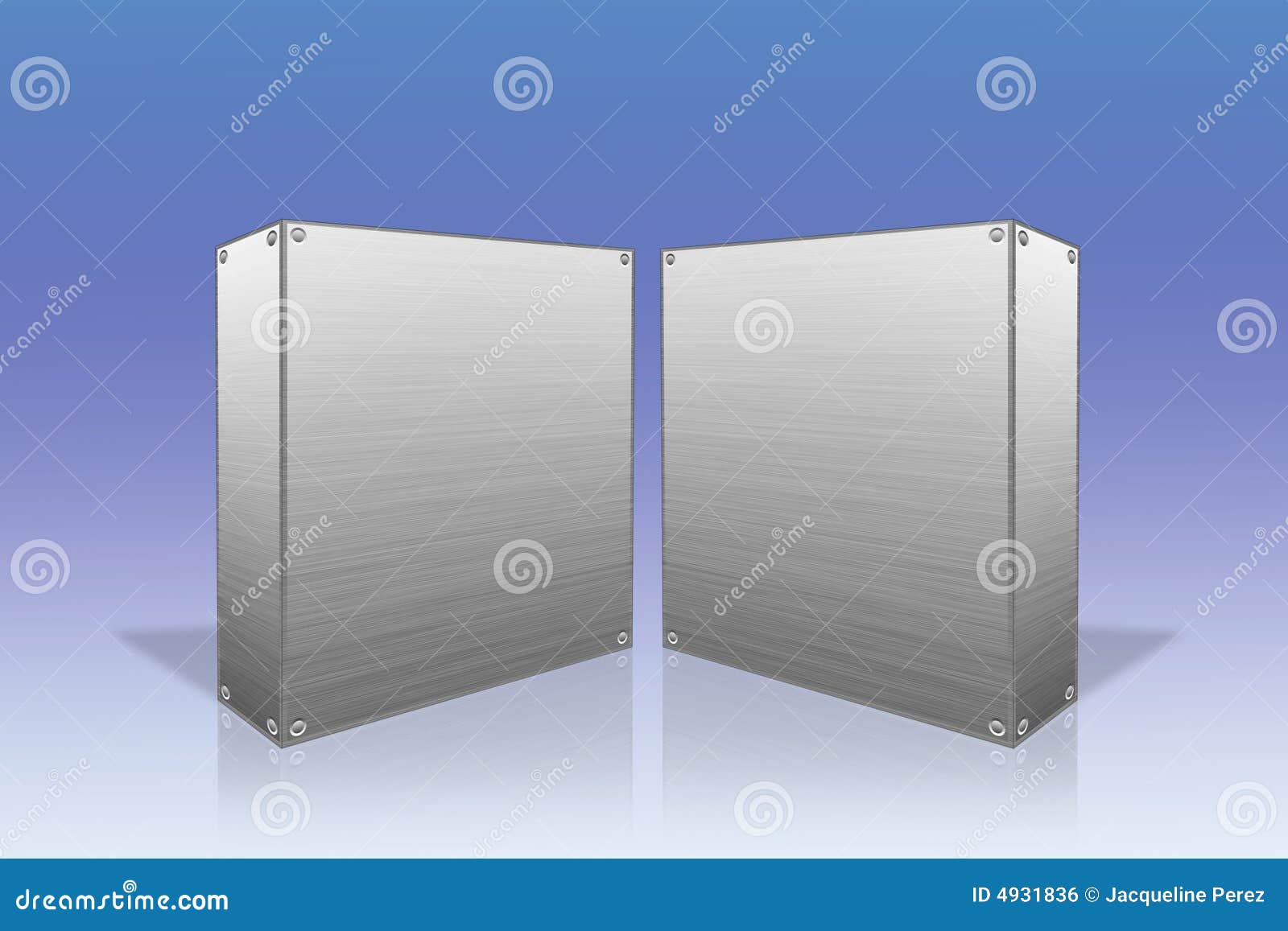 Steel boxes stock illustration. Illustration of copy, container - 4931836