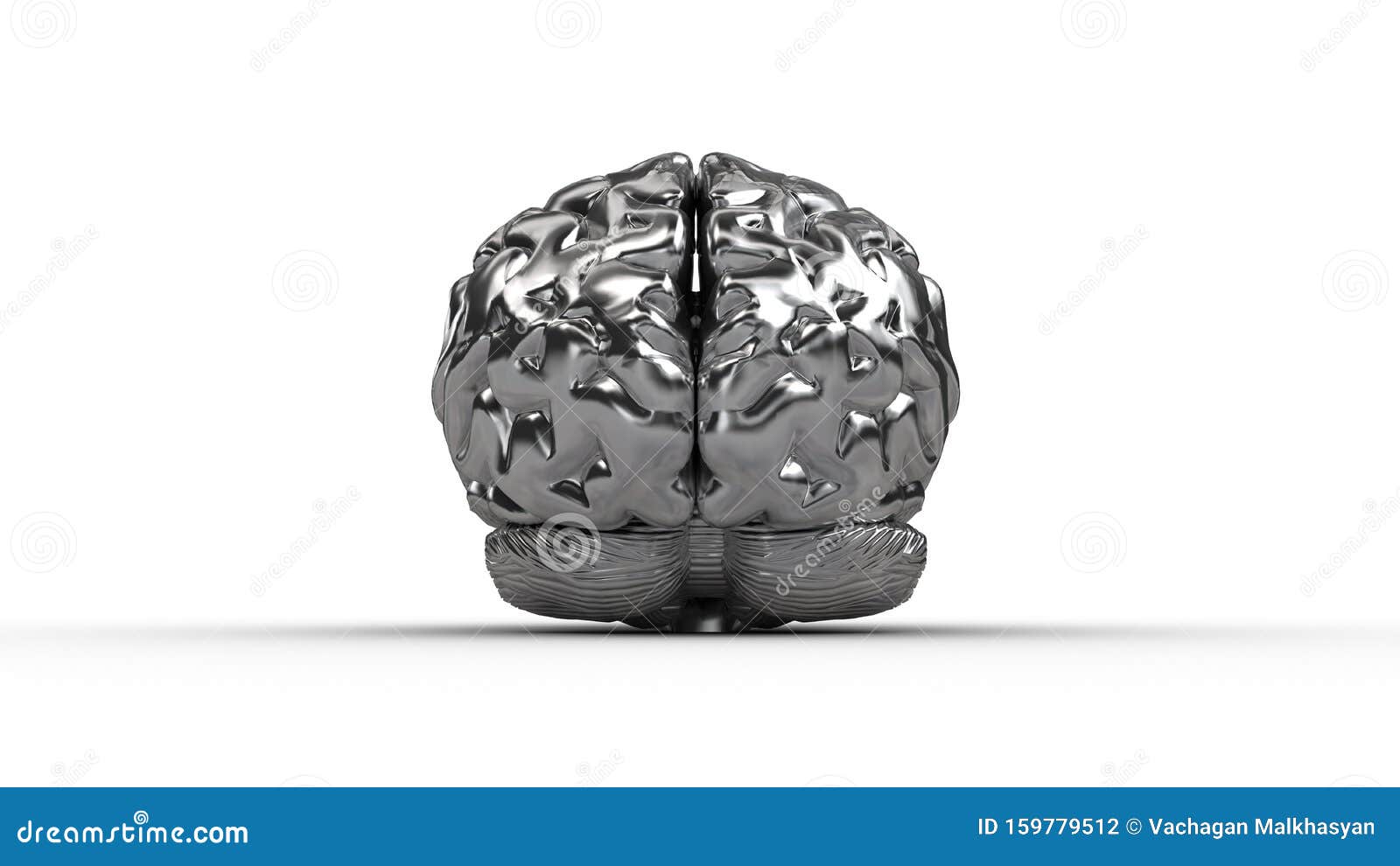 Steel brain. Iron Brain stock illustration. Illustration of background ...