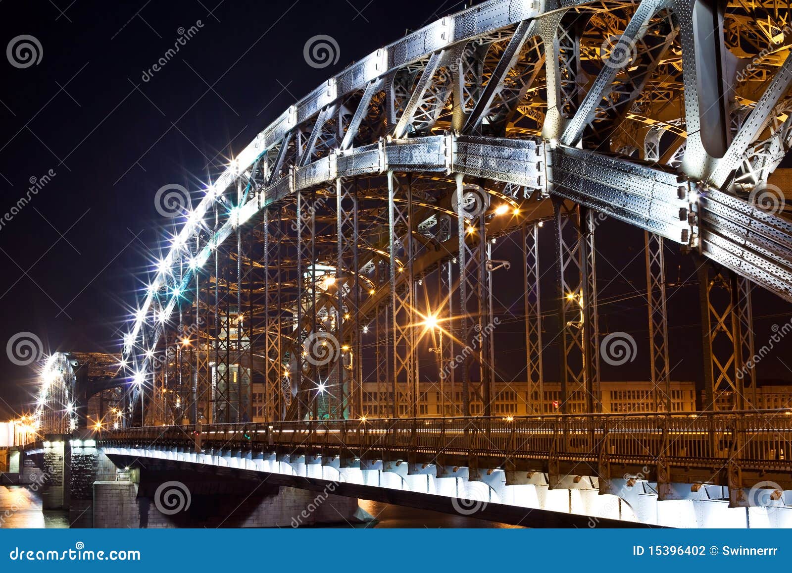 Steel bridge stock photo. Image of river, famous, russia - 15396402