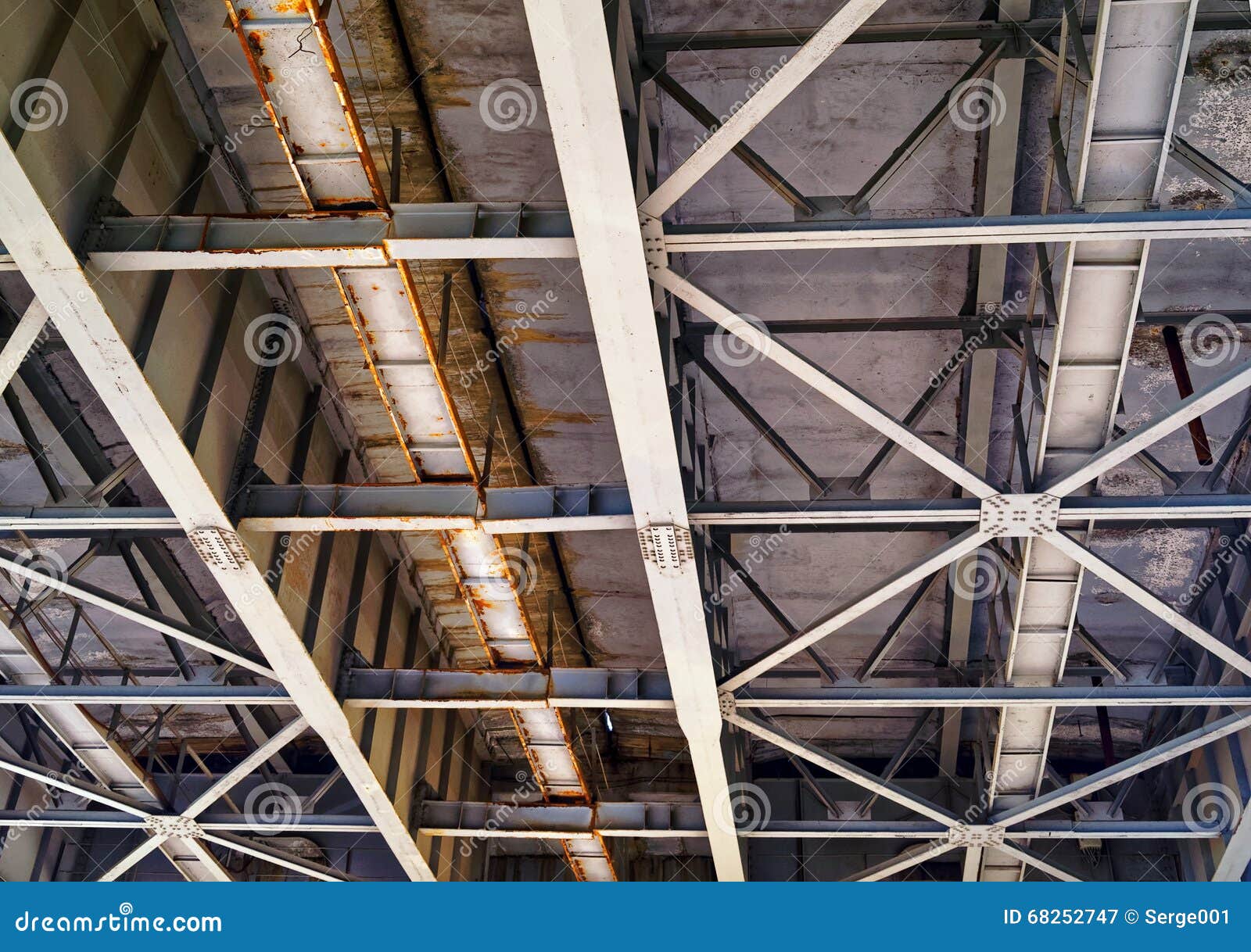 Steel bridge construction stock image. Image of urban - 68252747