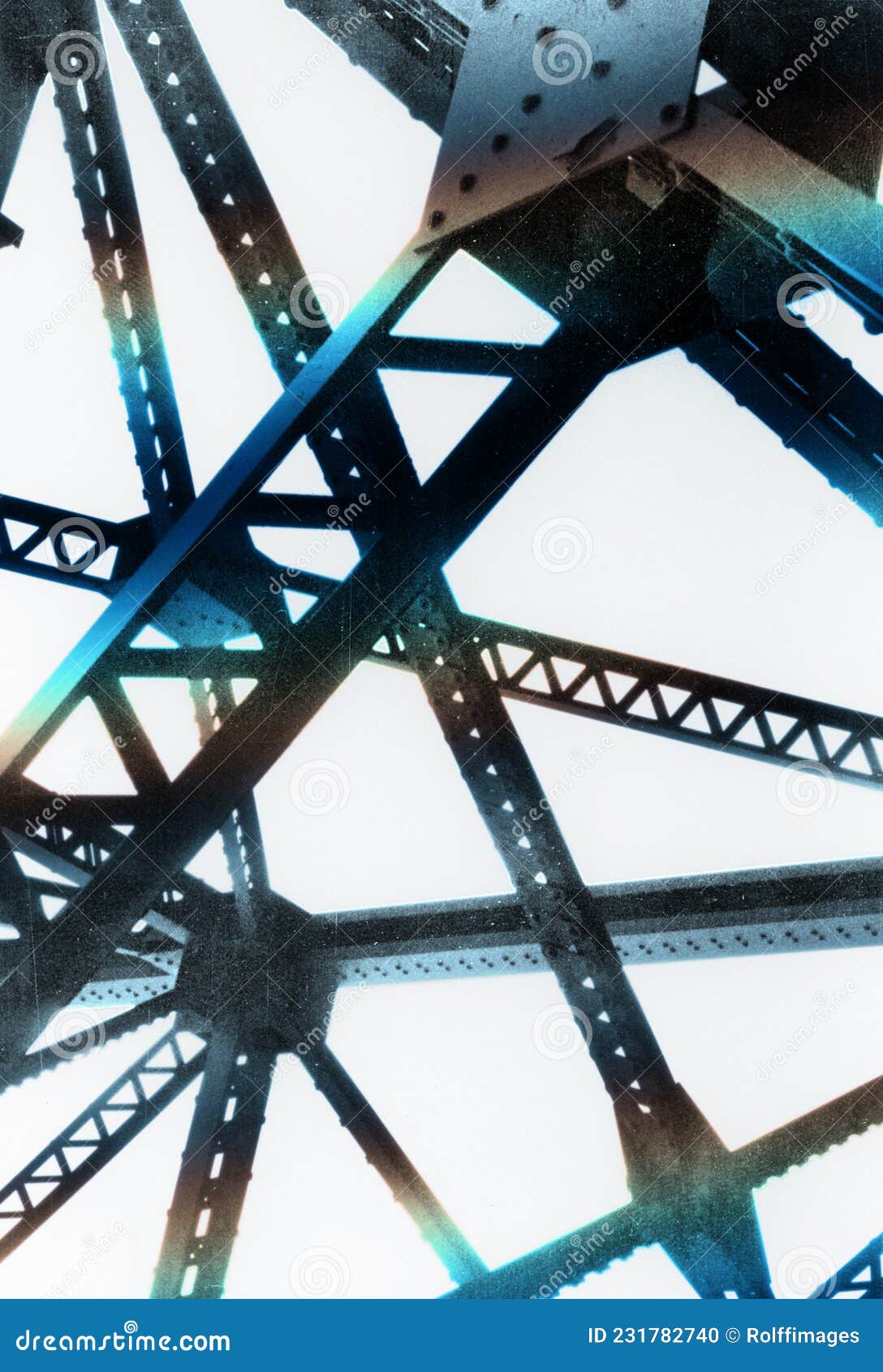Steel Bridge Framework stock illustration. Illustration of contraption ...