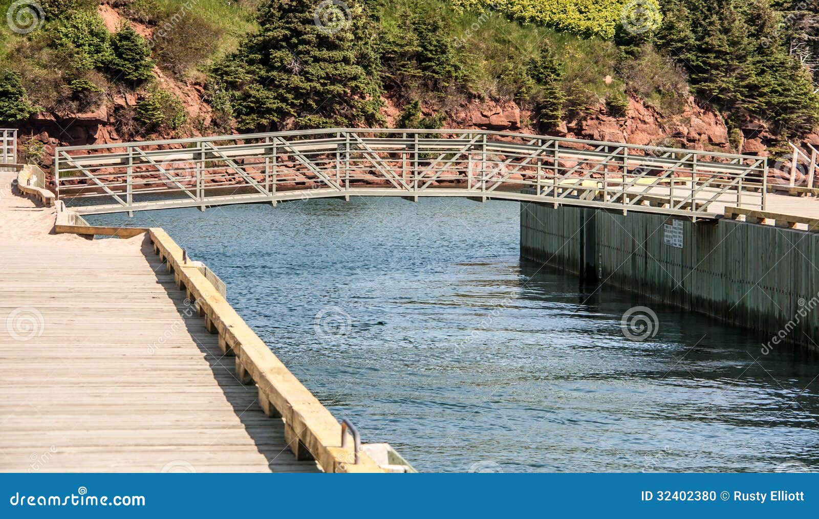Steel Bridge stock photo. Image of iron, nature, island - 32402380