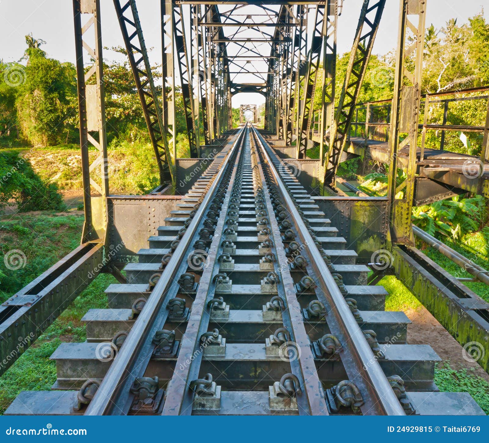 Steel Bridge for train stock image. Image of bridge, track - 24929815
