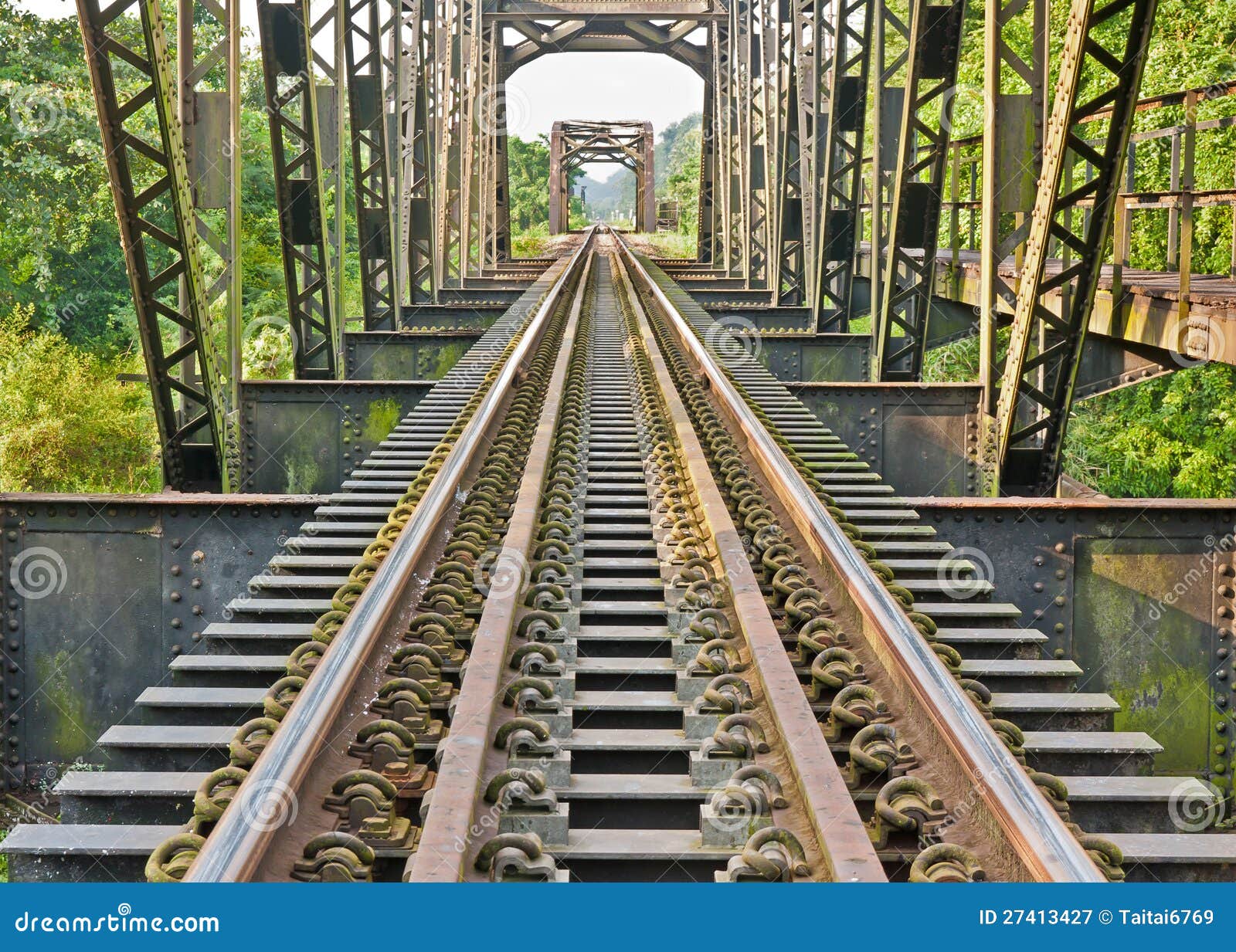 Steel bridge for Train stock image. Image of line, steel - 27413427