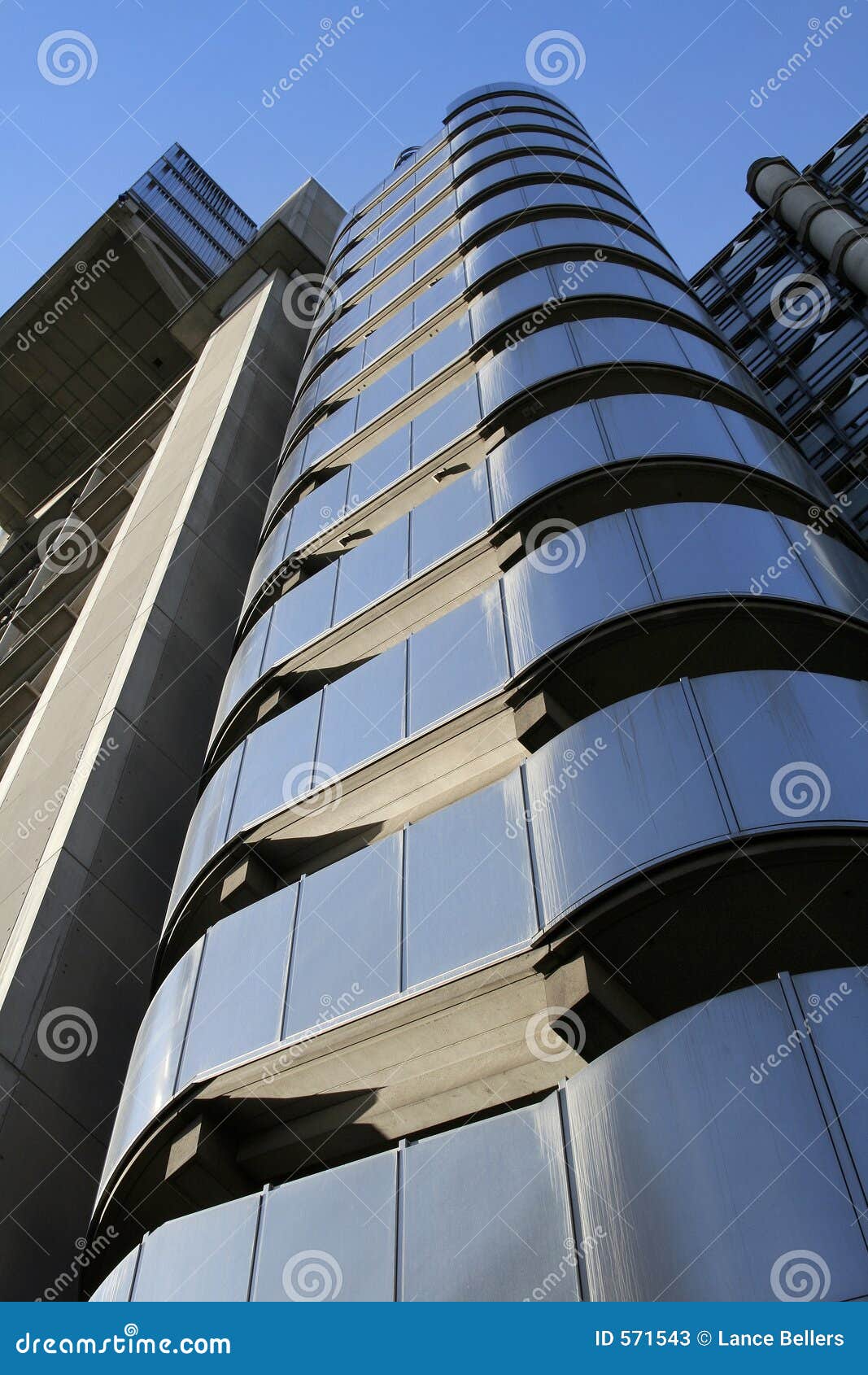 Steel building stock image. Image of london, shafts, institution - 571543