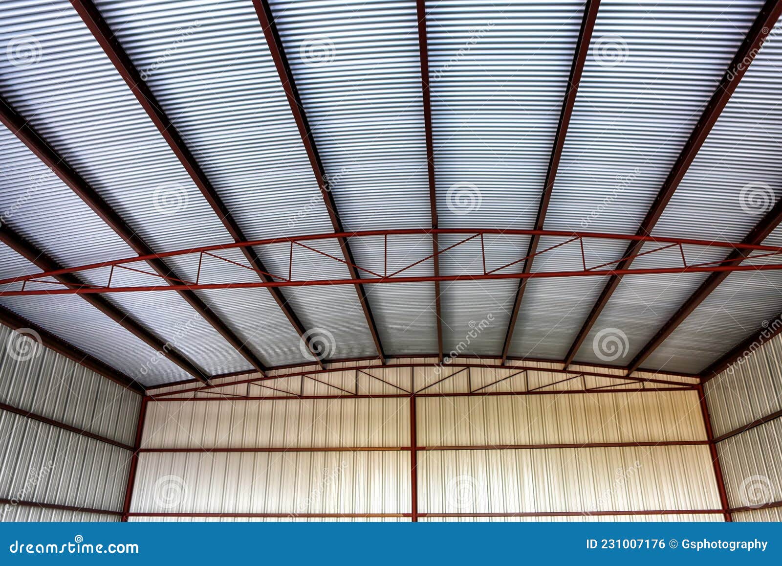 Steel Building stock photo. Image of business, blue - 231007176