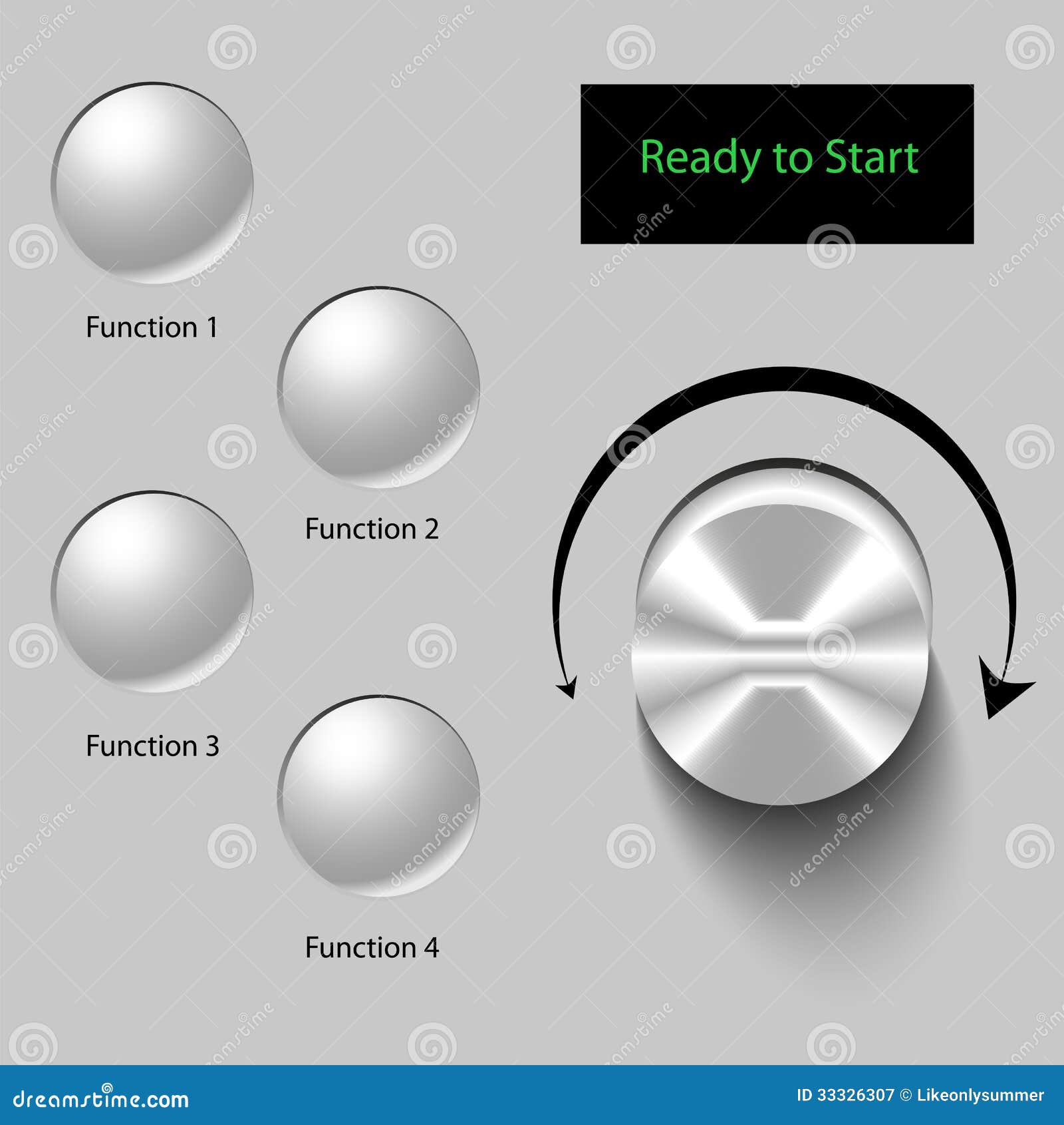 Steel buttons stock illustration. Illustration of technology - 33326307