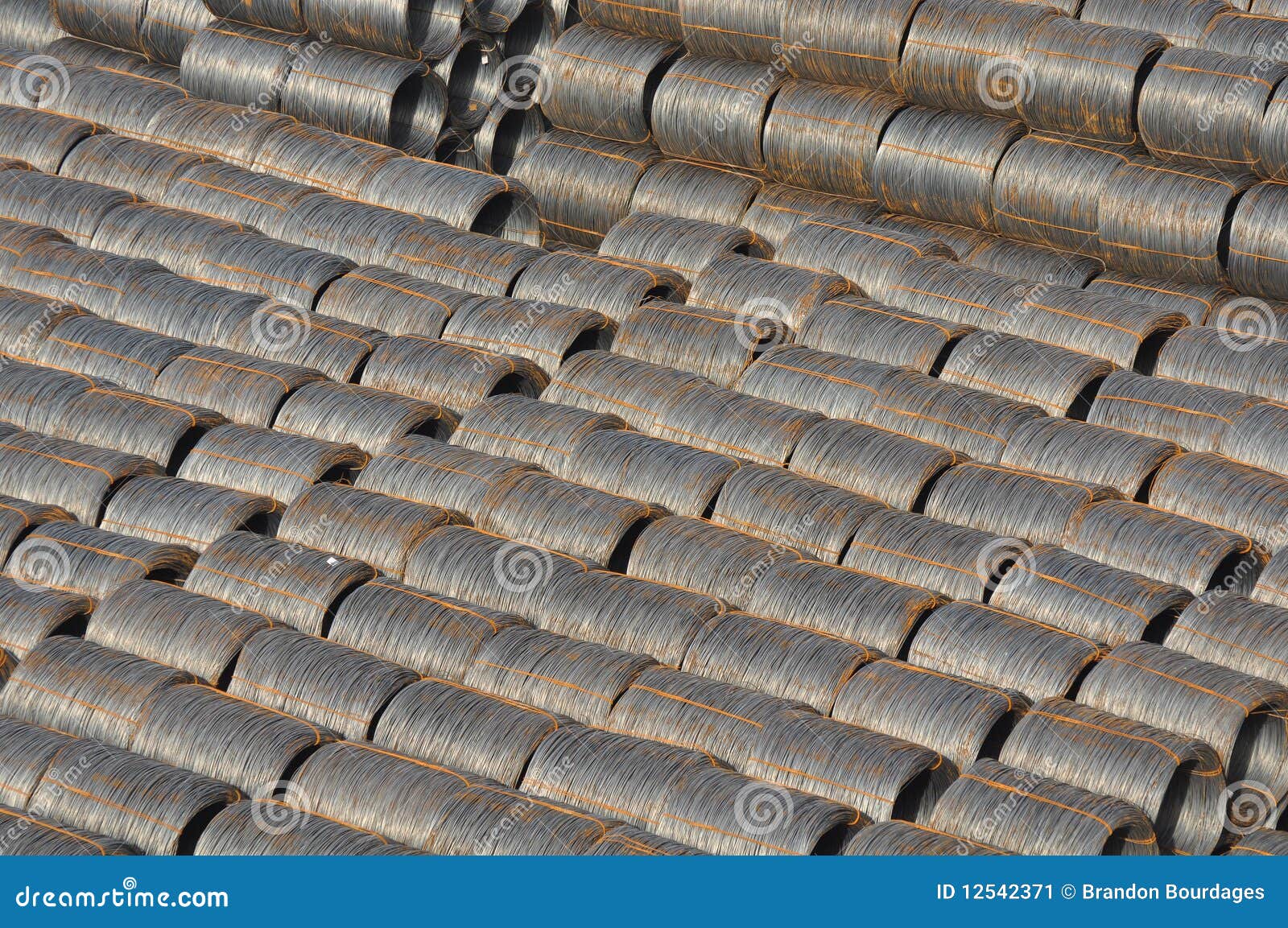Steel Cable Bundles stock image. Image of conductor, charge - 12542371