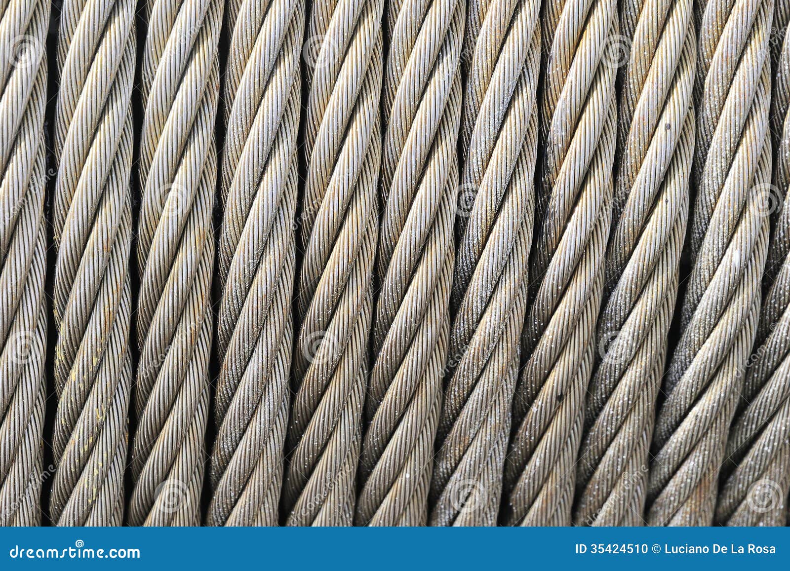 Steel Cable Close Up stock photo. Image of cable, scrapped - 35424510