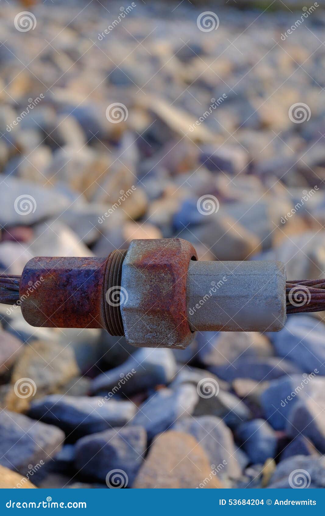 Steel Cable Connector stock photo. Image of metal, industry - 53684204
