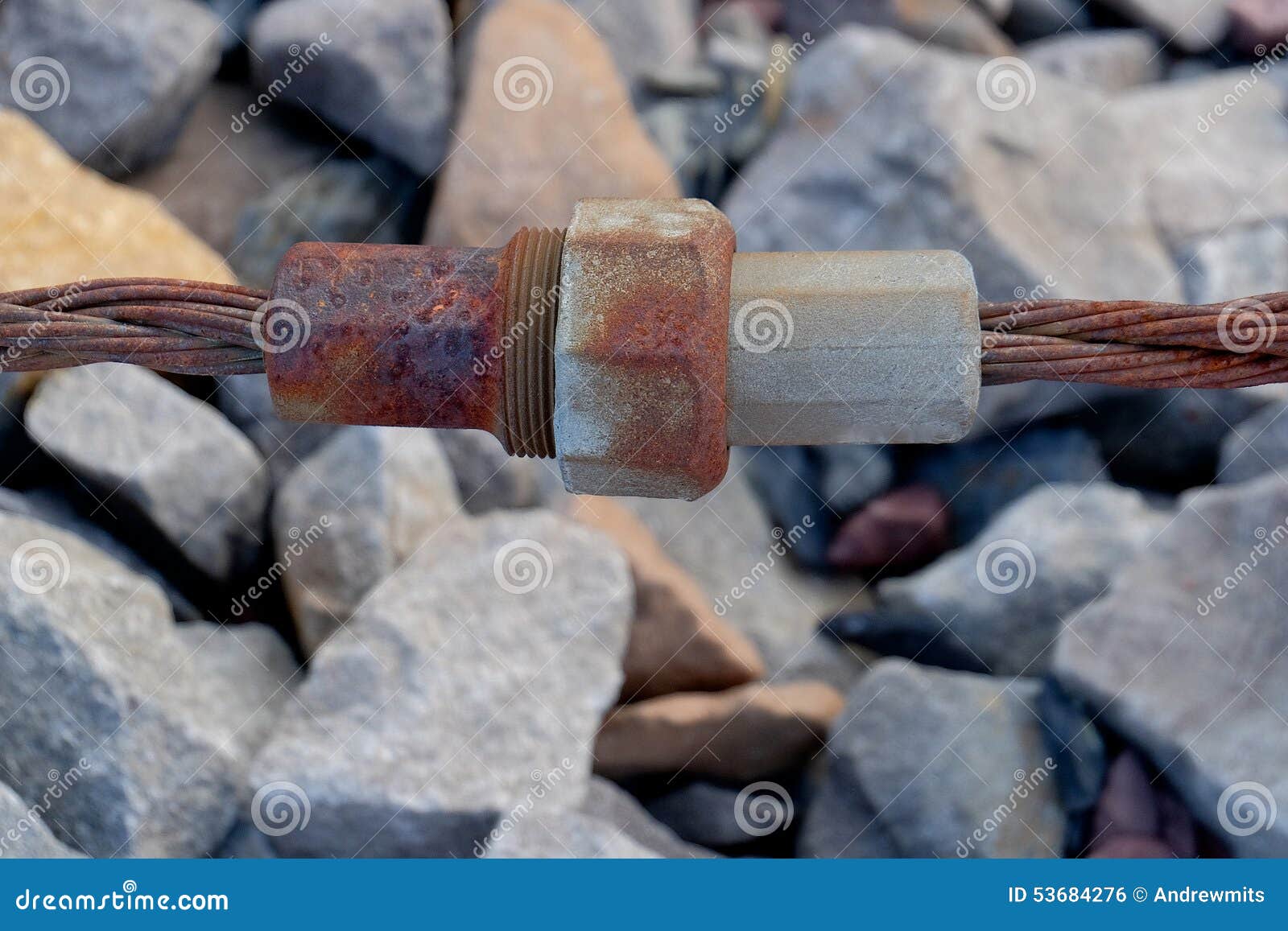 Steel Cable Connector stock photo. Image of industry - 53684276