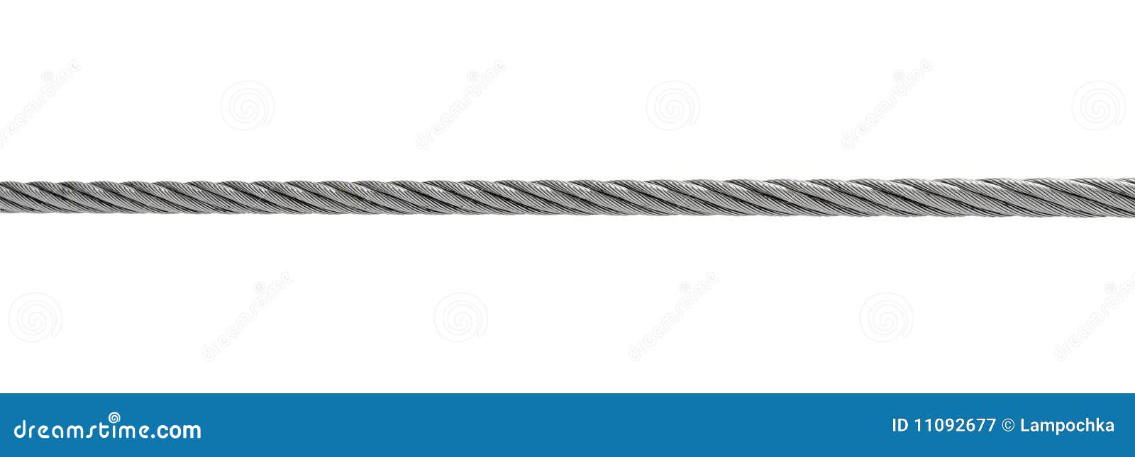 Steel Cable Isolated on White Stock Image - Image of steel, isolated ...