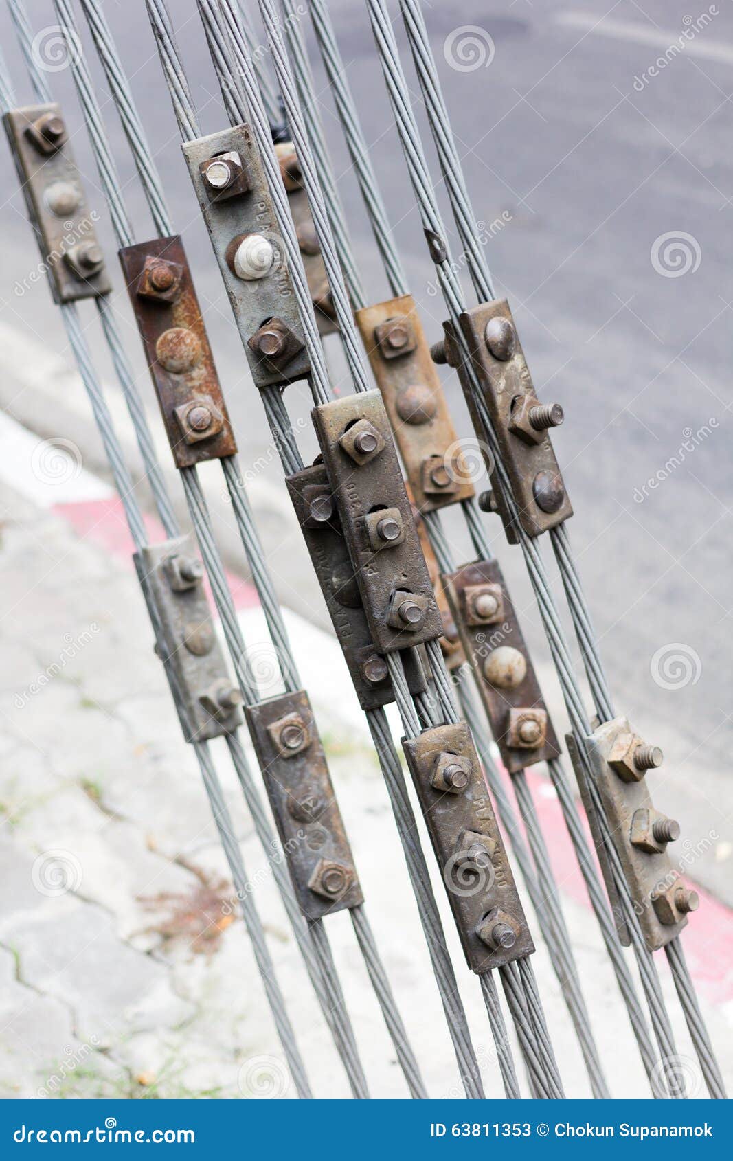 Steel Cable and Joint stock image. Image of strength - 63811353
