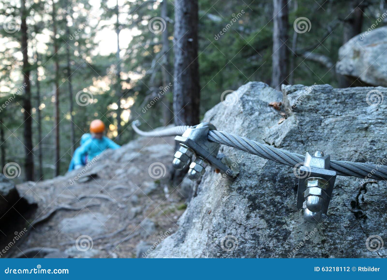 Steel cable stock photo. Image of climb, moving, climber - 63218112