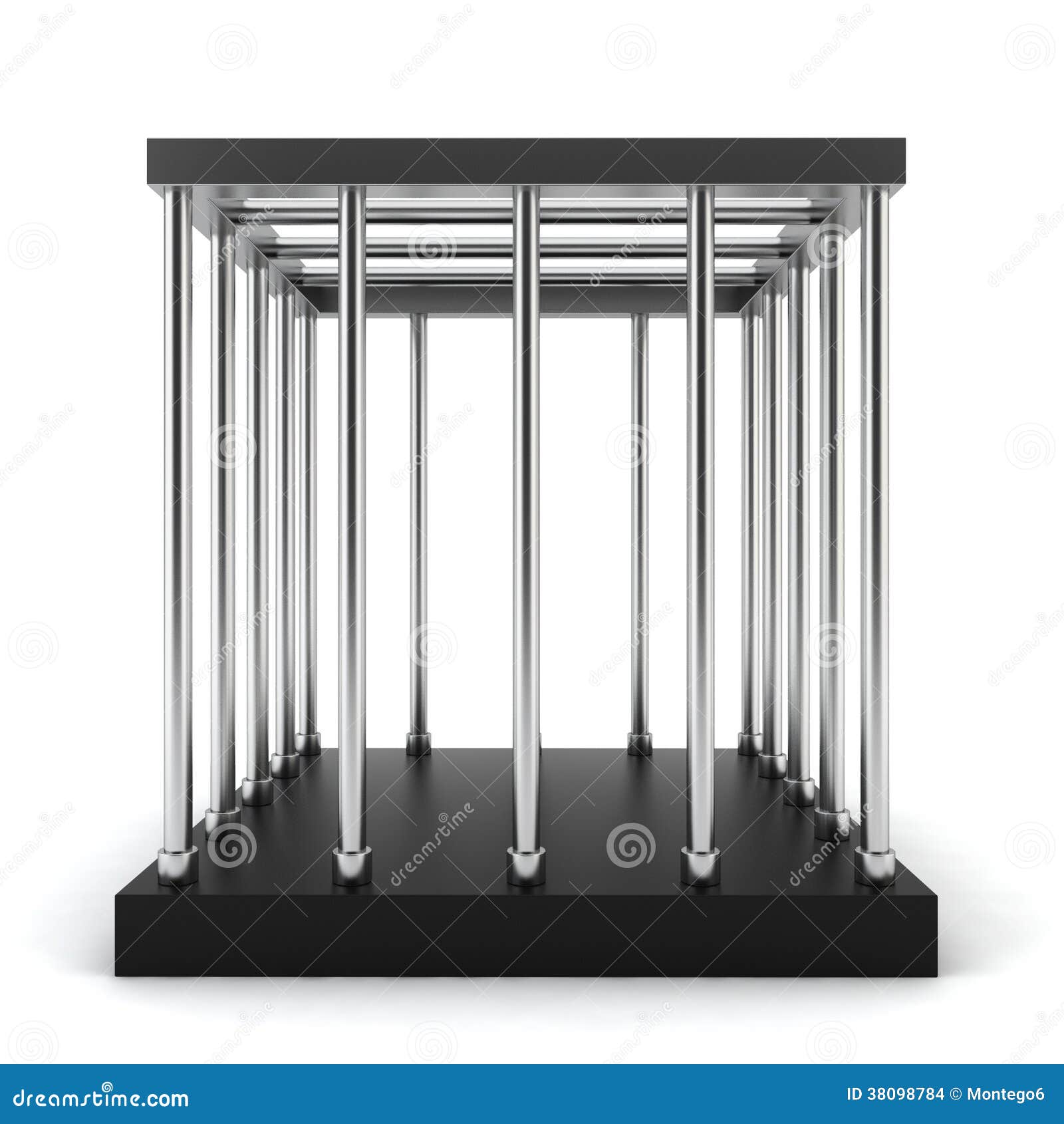 Steel cage stock illustration. Illustration of freedom - 38098784