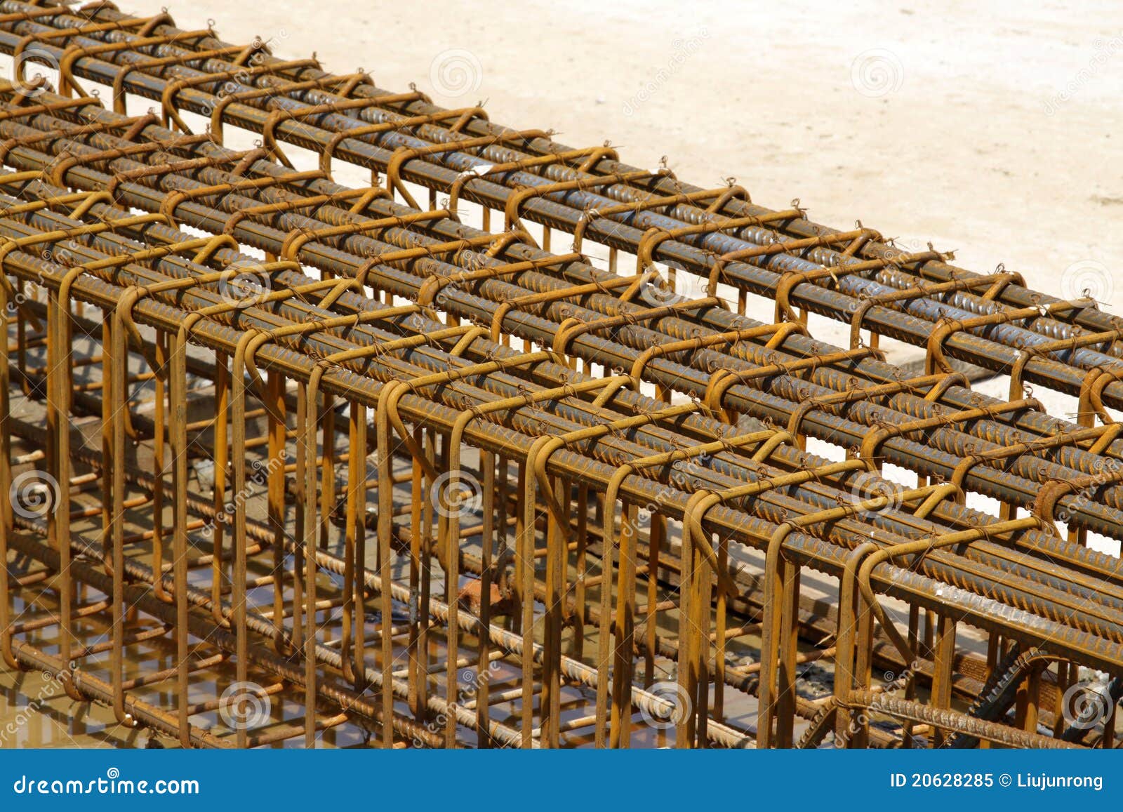 Steel Cage at the Construction Site Stock Image - Image of features ...