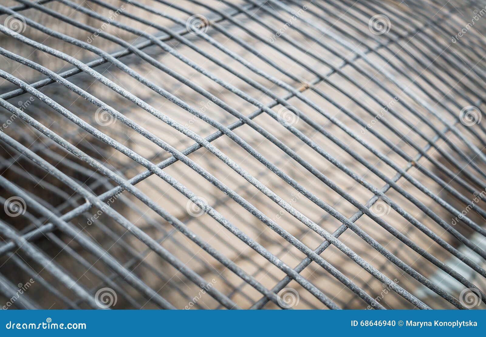 Steel cage. Metal texture stock photo. Image of hank - 68646940