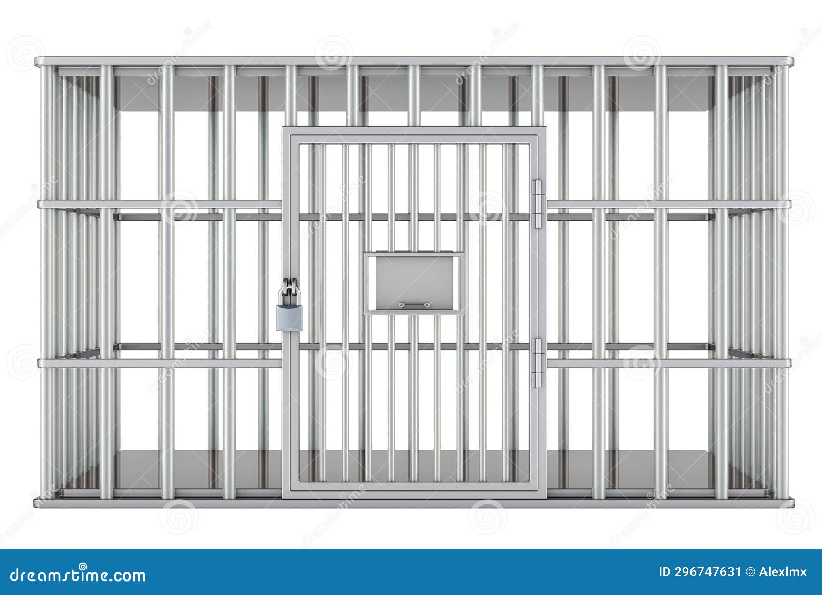 Cage, Prison Cell With Gun, 3D Rendering Royalty-Free Stock Image ...