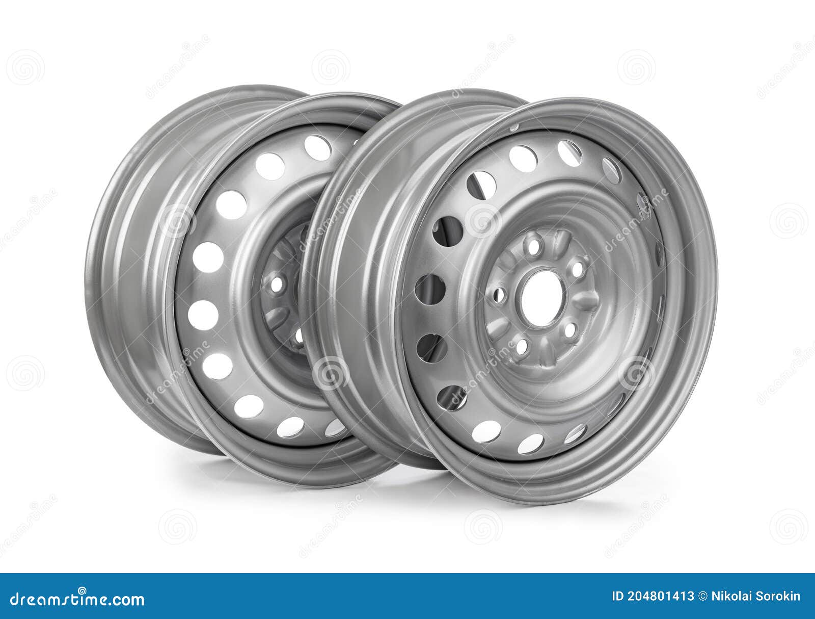 Steel car rims stock image. Image of service, aluminium - 204801413
