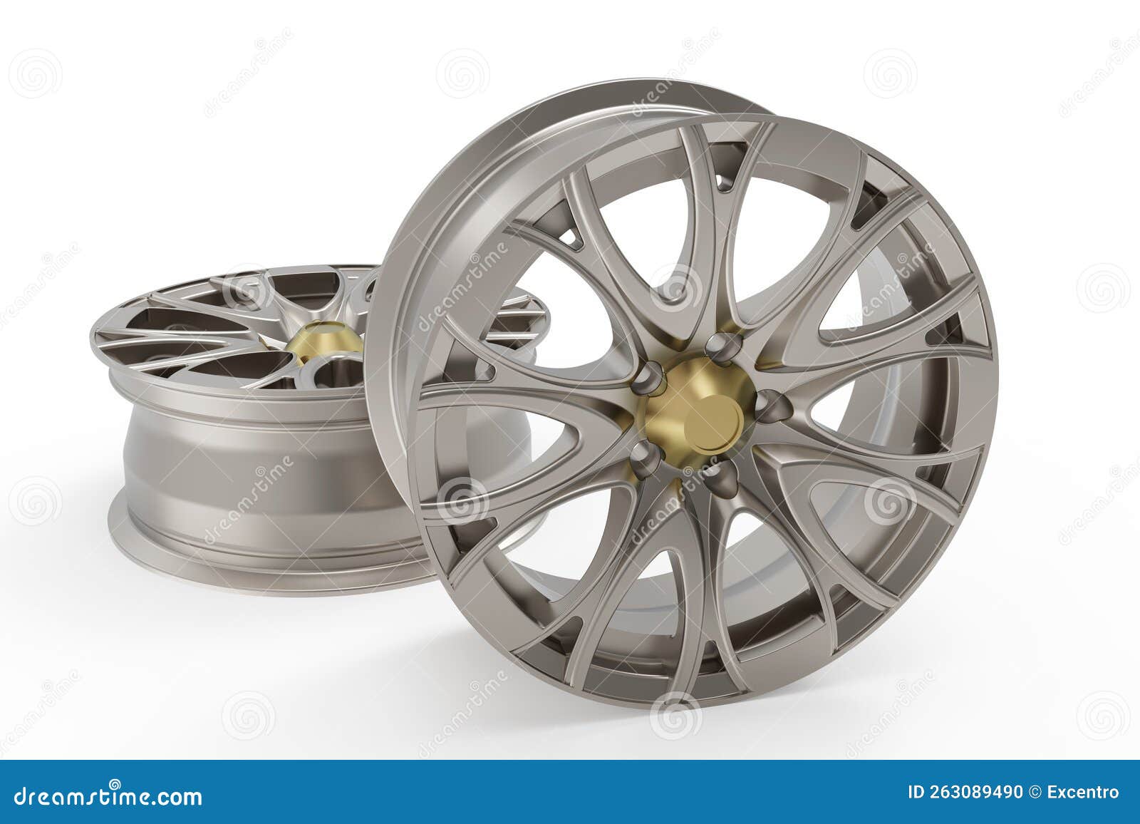 Steel car rims stock illustration. Illustration of auto - 263089490