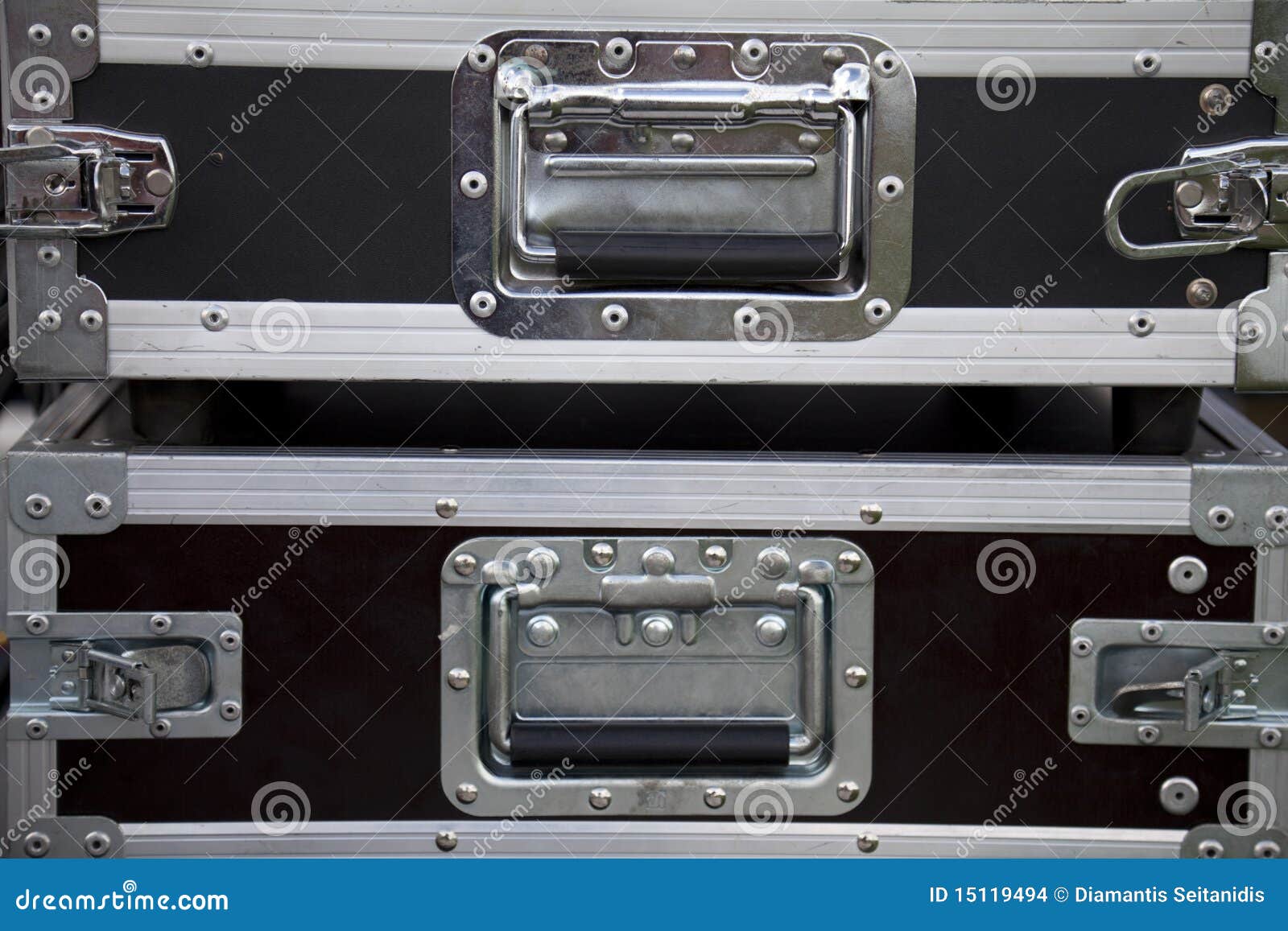 Steel cases stock photo. Image of storage, technology - 15119494