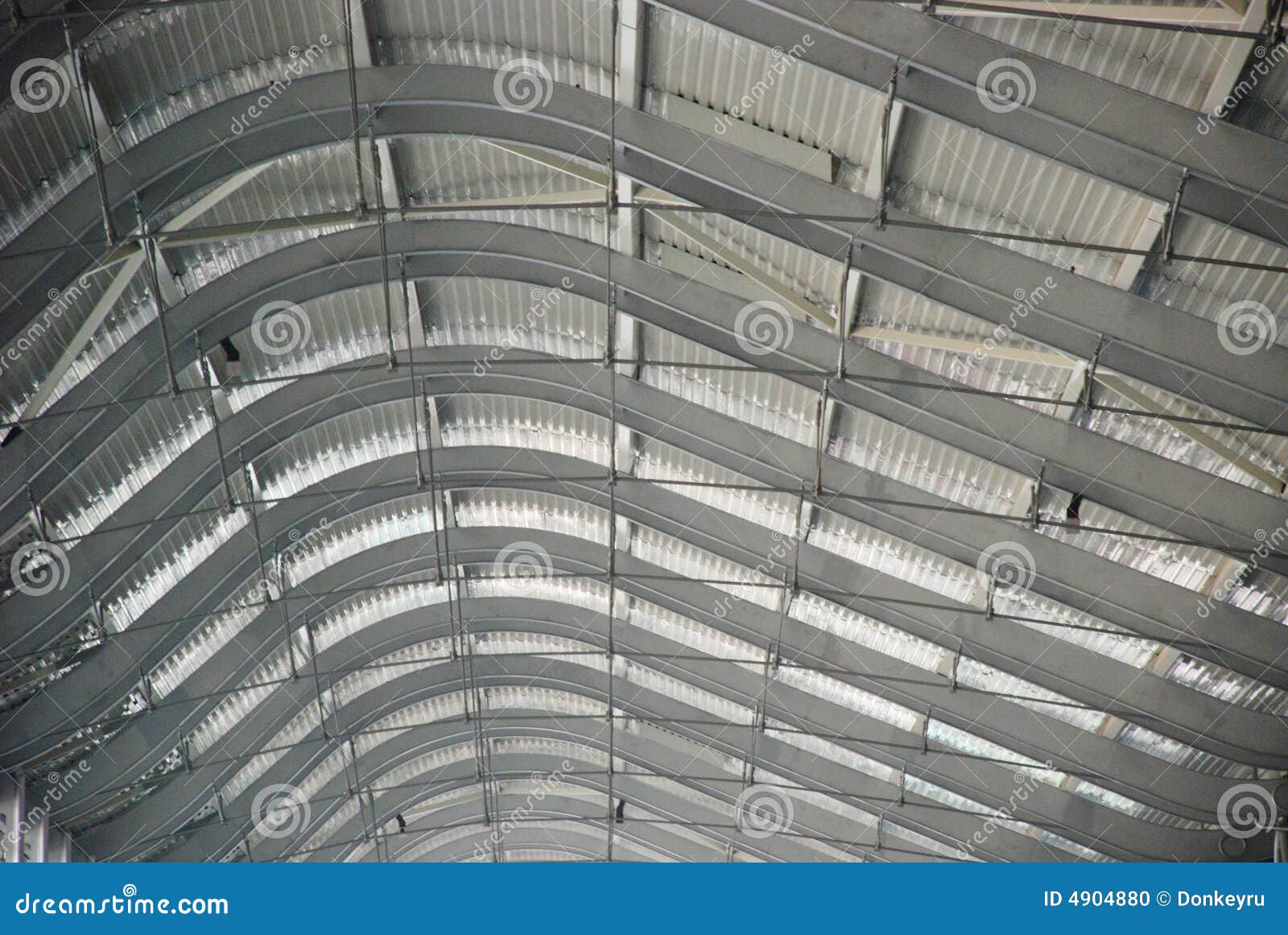 The steel ceiling stock photo. Image of architecture, building - 4904880