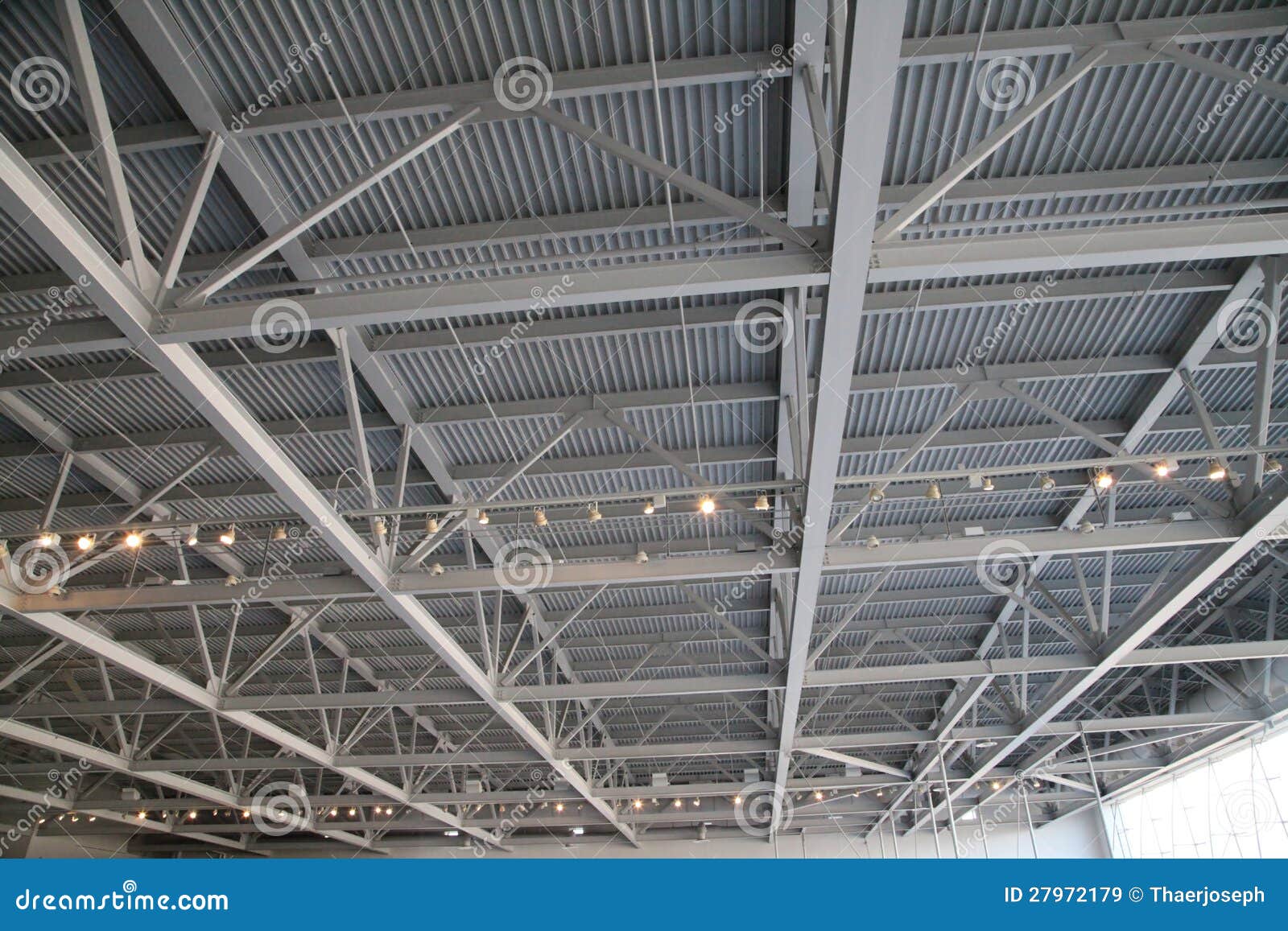 Steel Ceiling Structure Royalty Free Stock Images - Image: 27972179