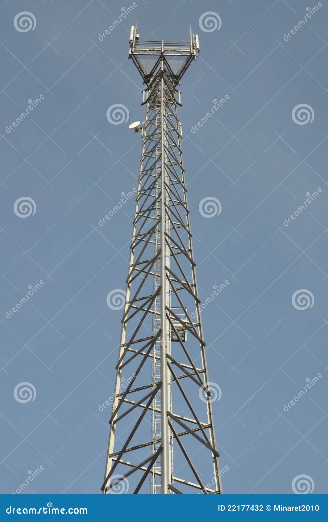 Steel cell mast stock photo. Image of construction, engineering - 22177432
