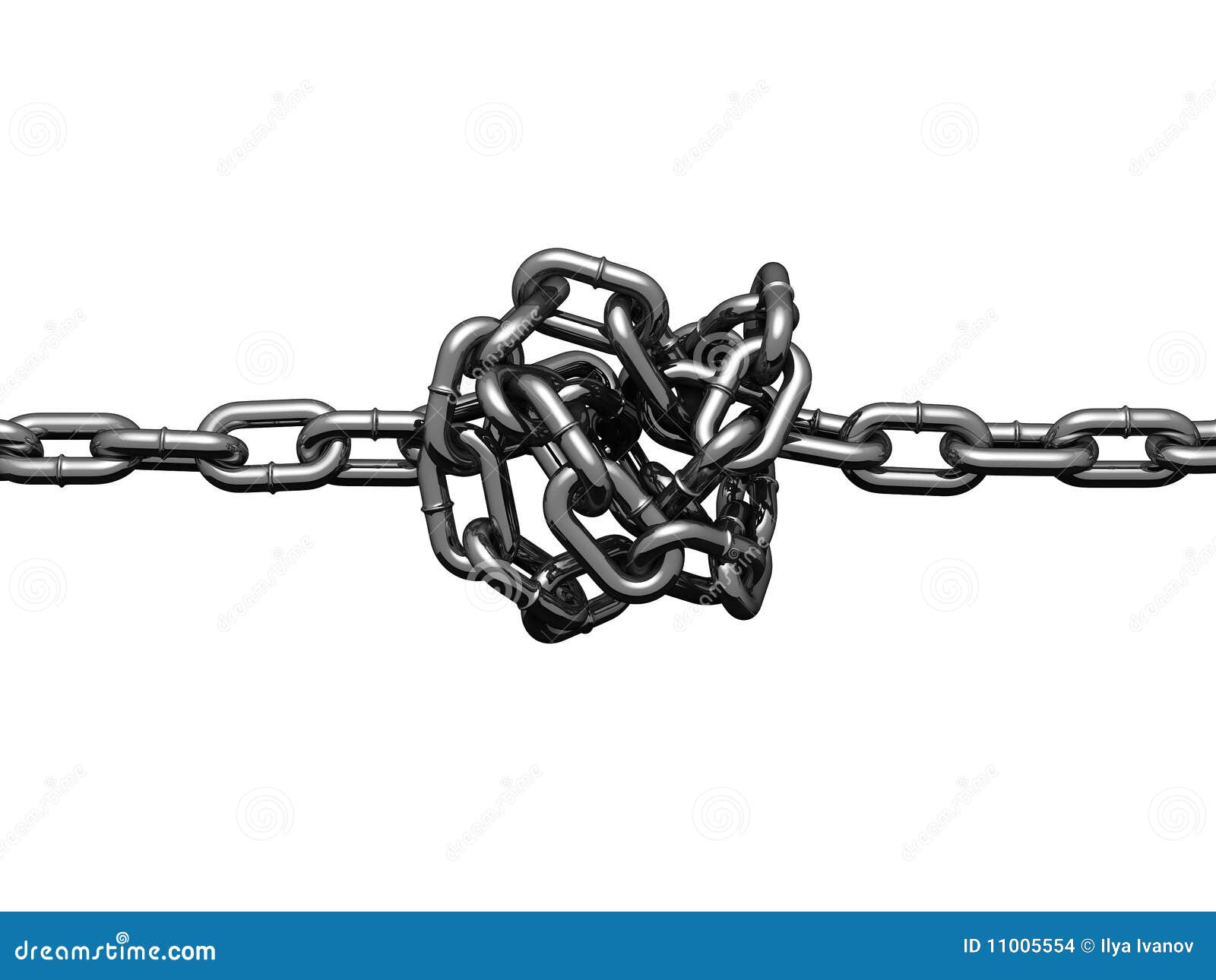 Steel chain stock illustration. Illustration of metal - 11005554