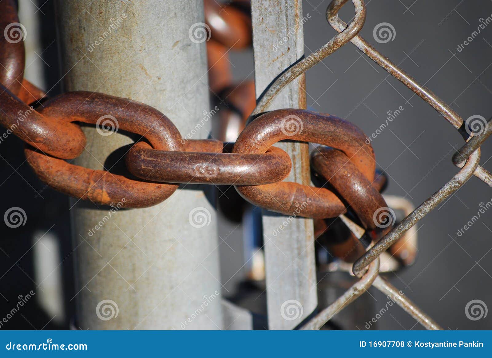 Steel chain stock photo. Image of iron, passage, reliability - 16907708