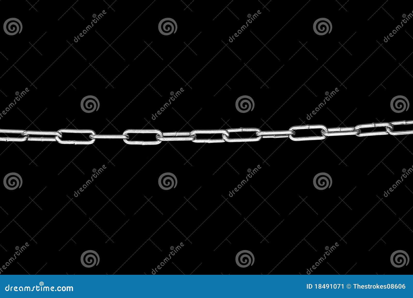 Steel Chain stock image. Image of silver, isolated, locked - 18491071