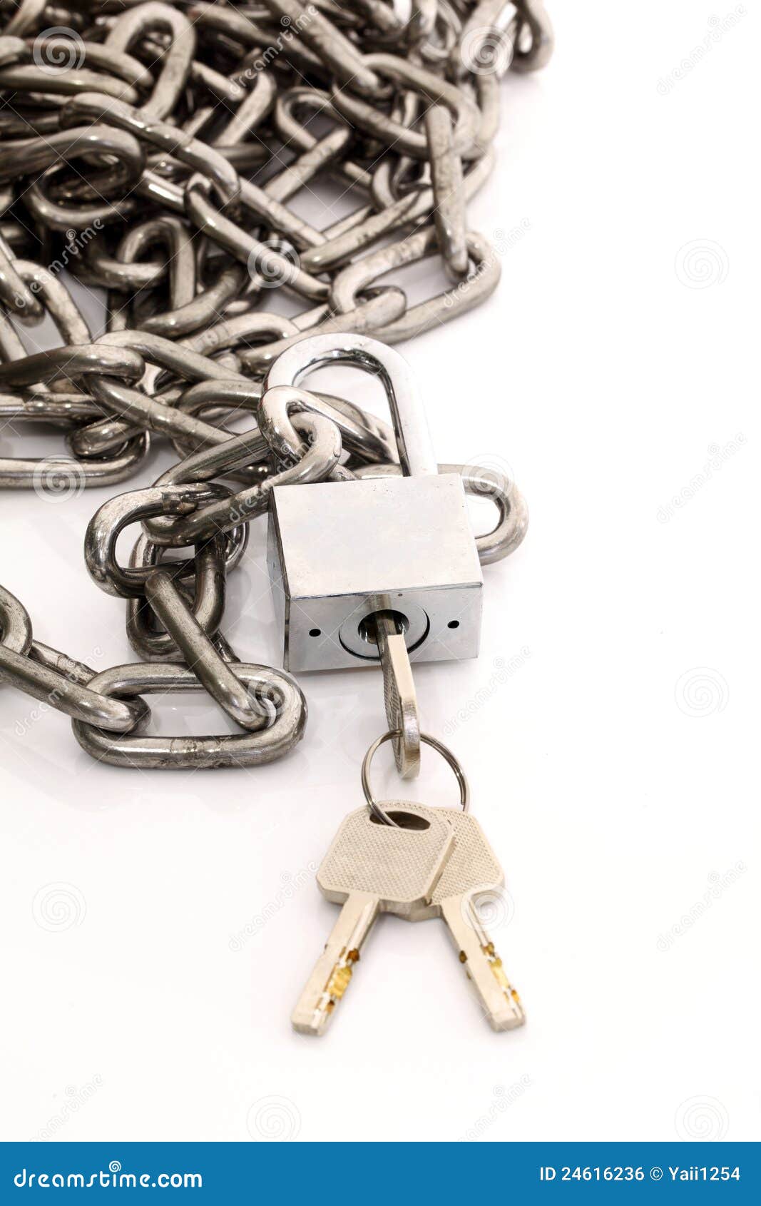 Steel chain stock photo. Image of concept, iron, lock - 24616236
