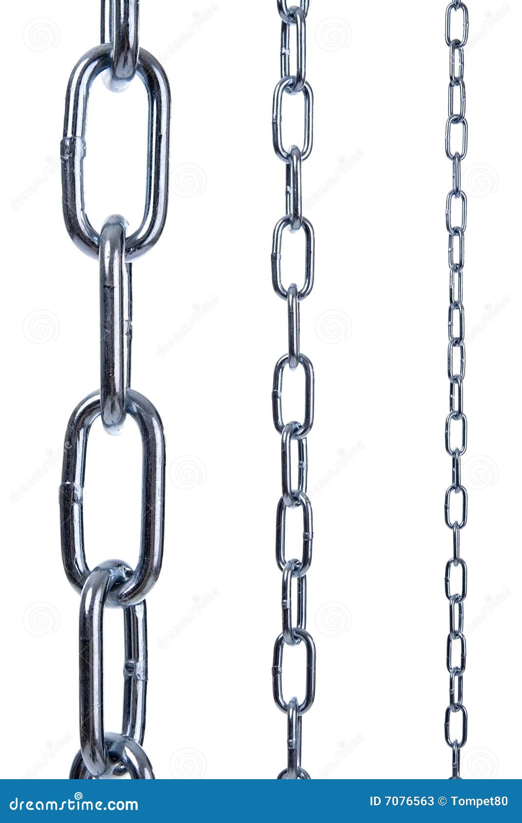 Steel chain stock image. Image of detail, reliable, iron - 7076563