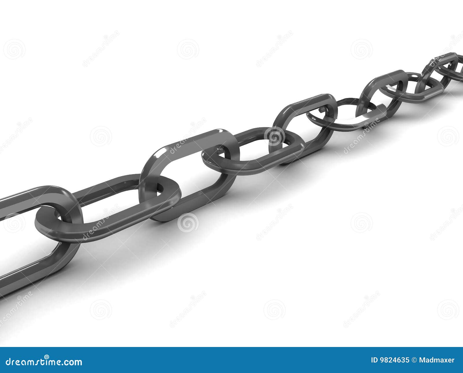 Steel chain stock illustration. Illustration of order - 9824635
