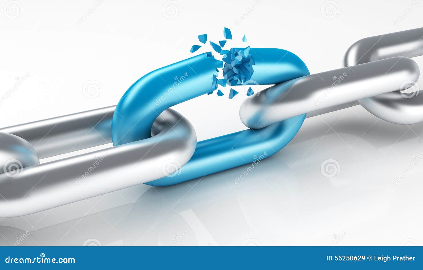 Chain Breaking Broken Sky Sun Hope Freedom Background - 3d Rendering ...