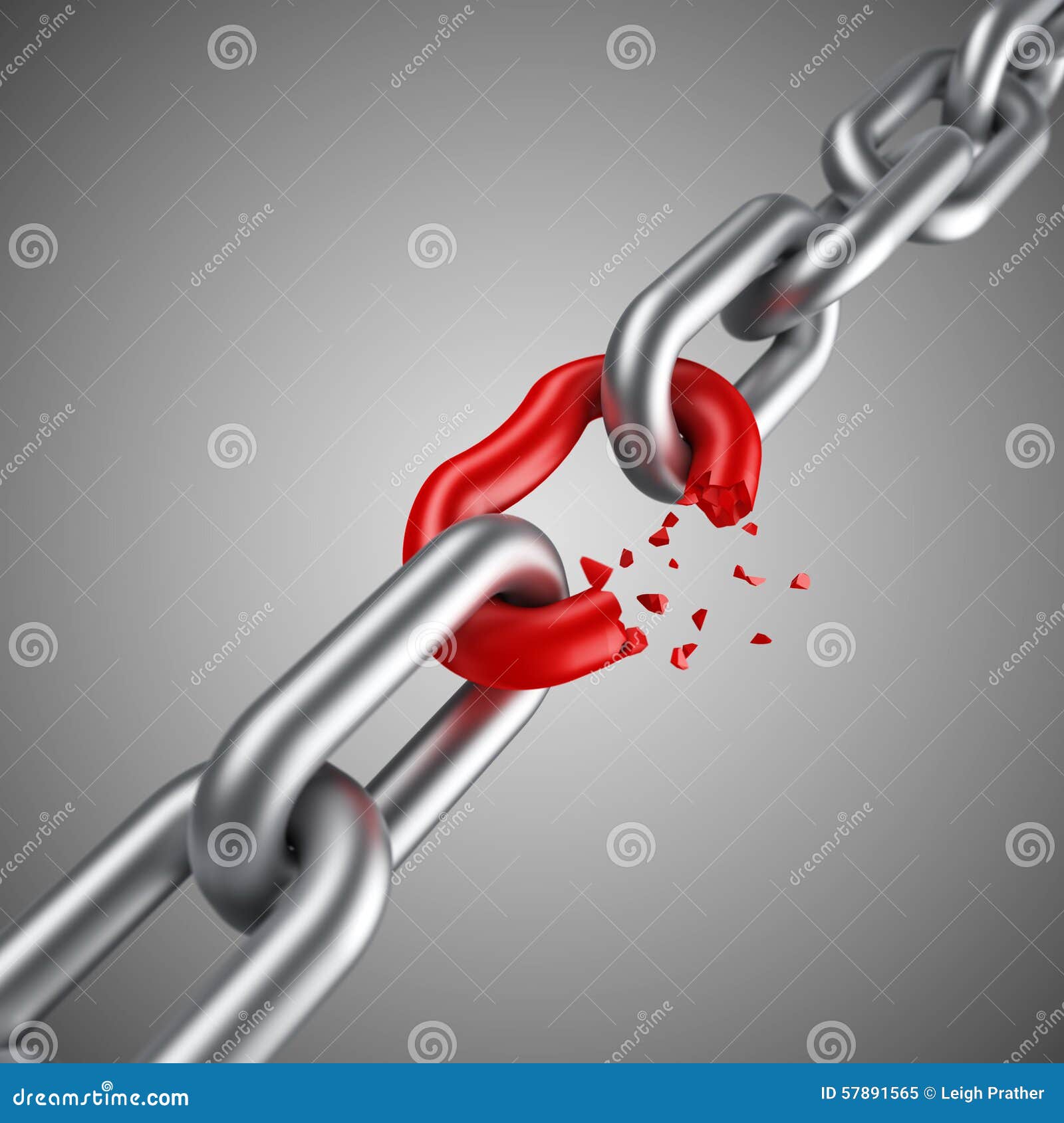 Chain Breaking Broken Sky Sun Hope Freedom Background - 3d Rendering ...