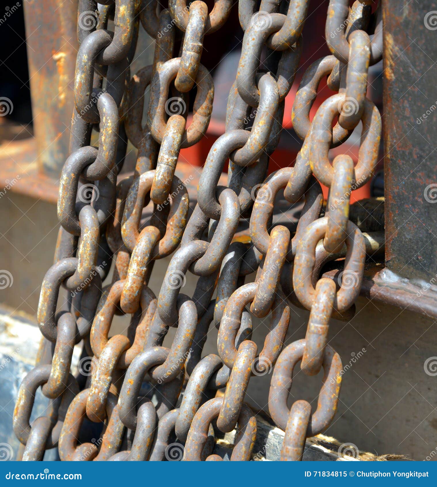 Steel chain stock image. Image of duty, steel, heavy - 71834815