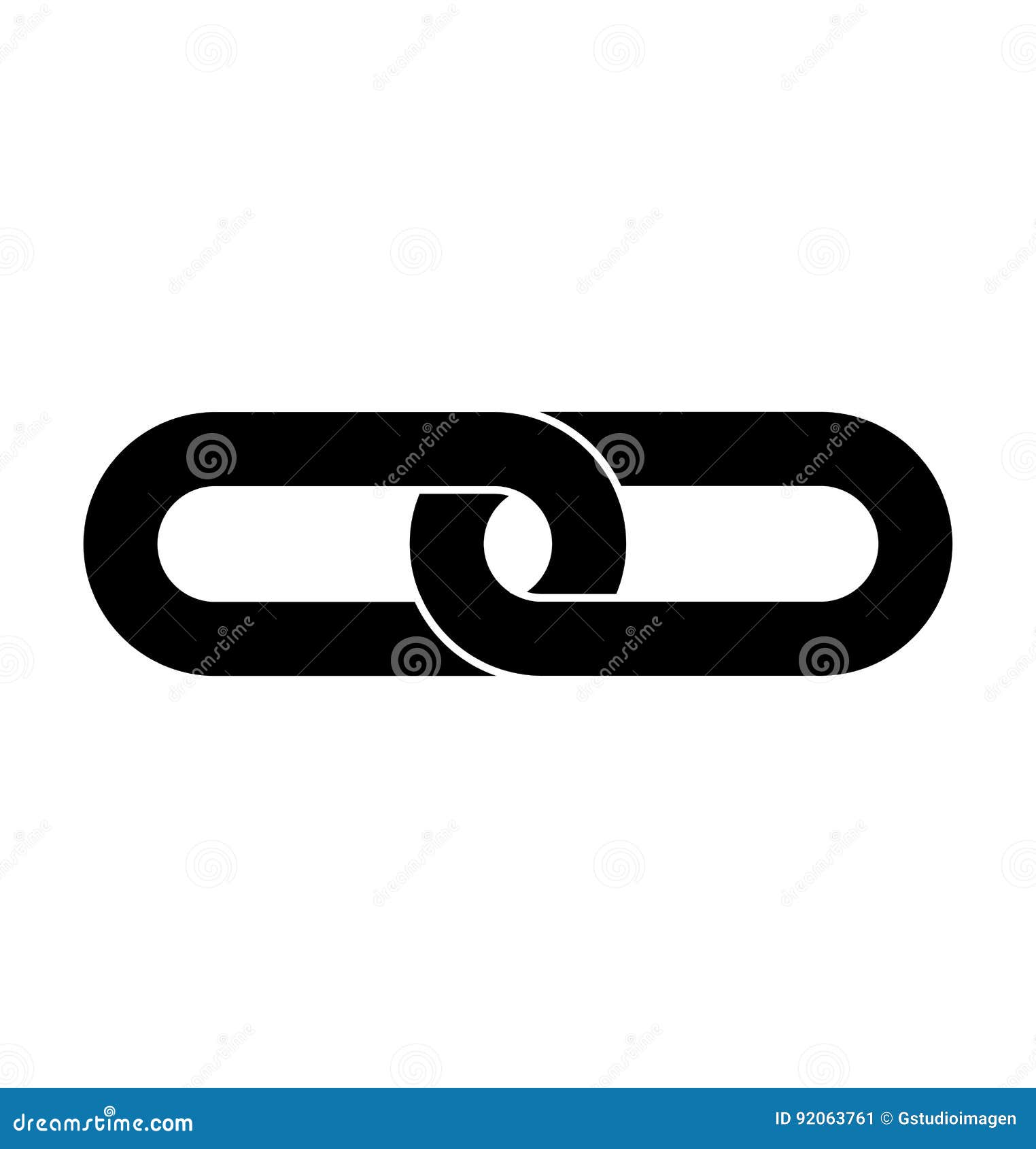 Steel chain isolated icon stock vector. Illustration of design - 92063761