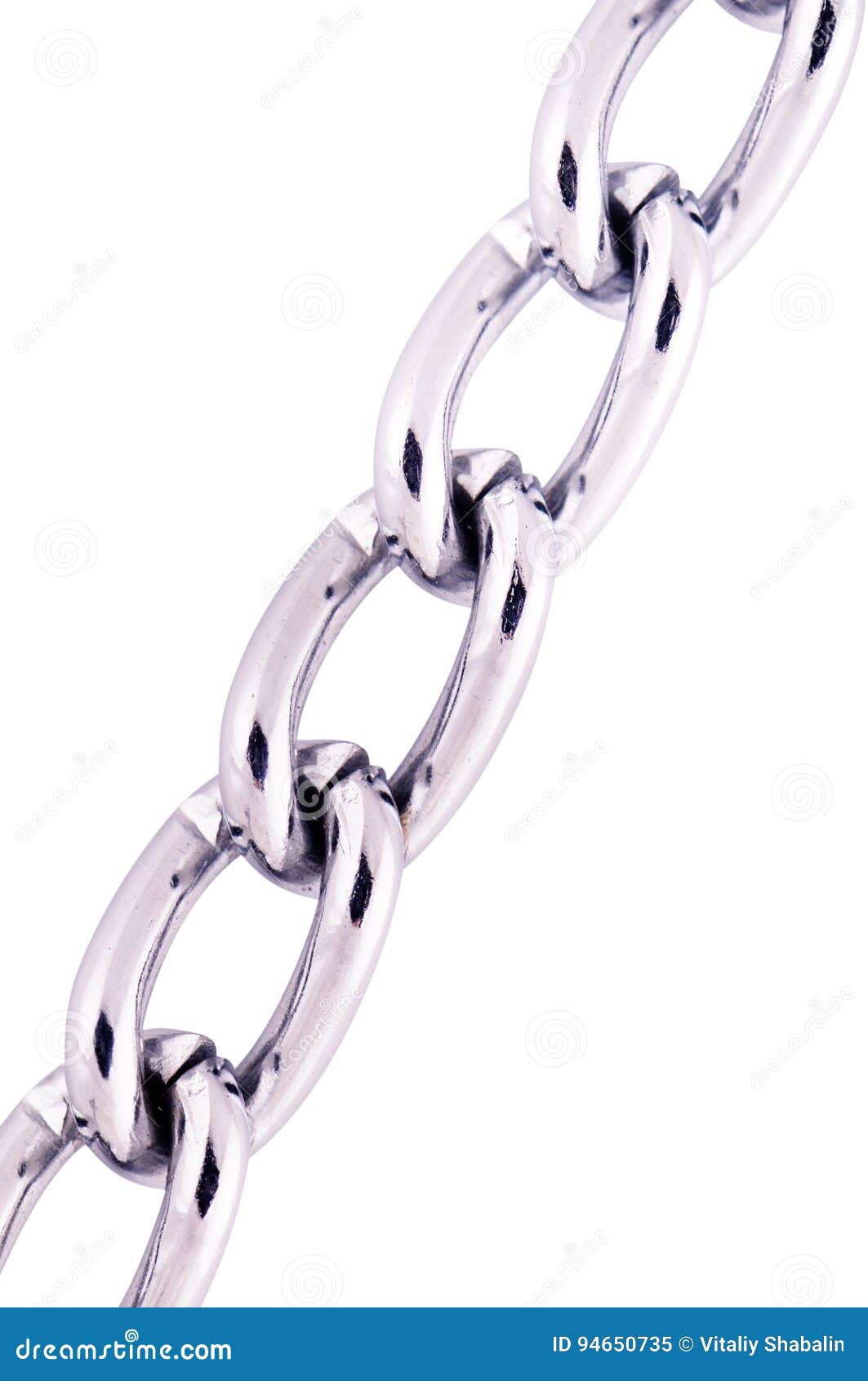 Steel chain isolated stock image. Image of strong, metal - 94650735