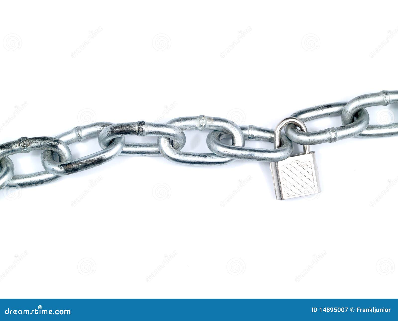 Steel Chain Isolated on a White Stock Image - Image of robbery ...