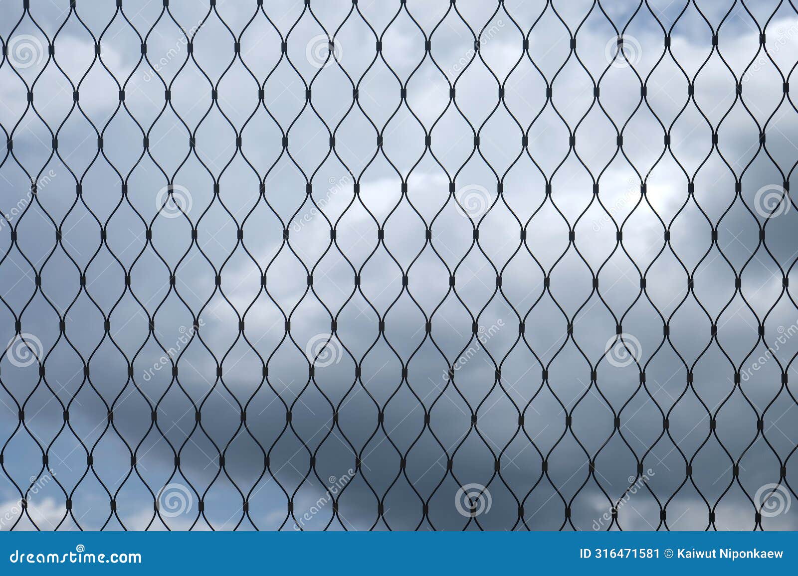 Steel chain link fence stock image. Image of metal, hole - 316471581
