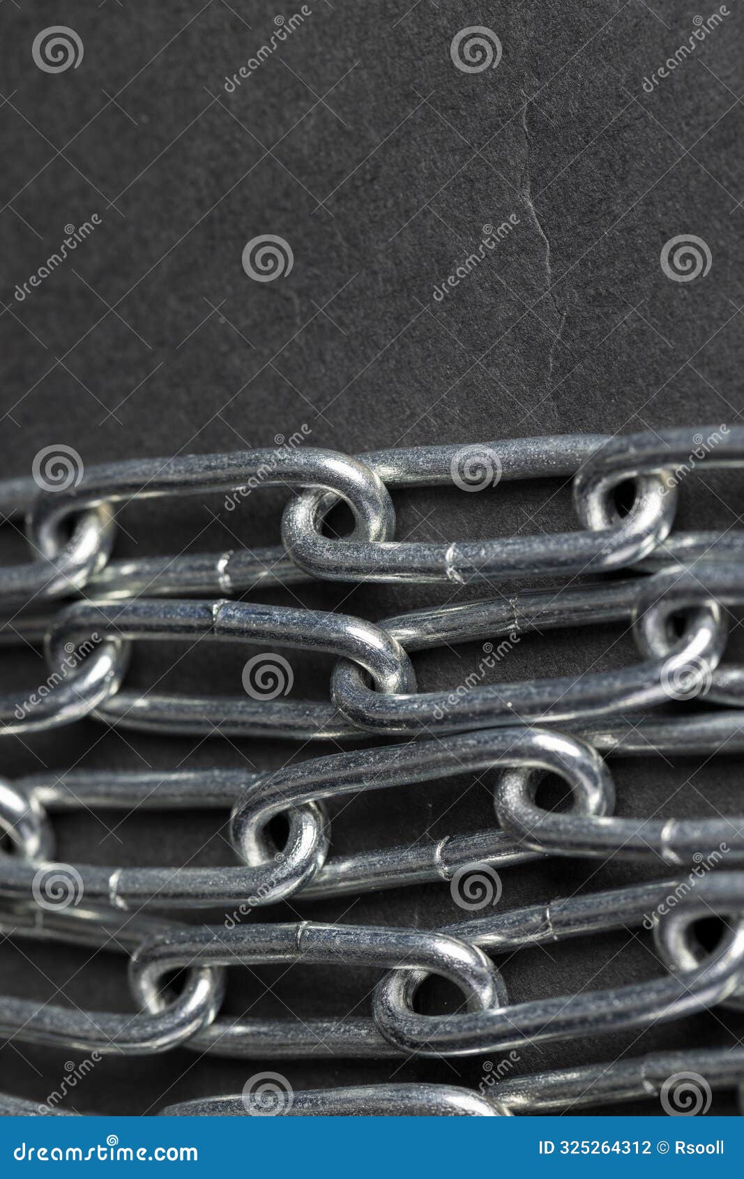 Steel Chain Links Connected Together Stock Photo - Image of connected ...