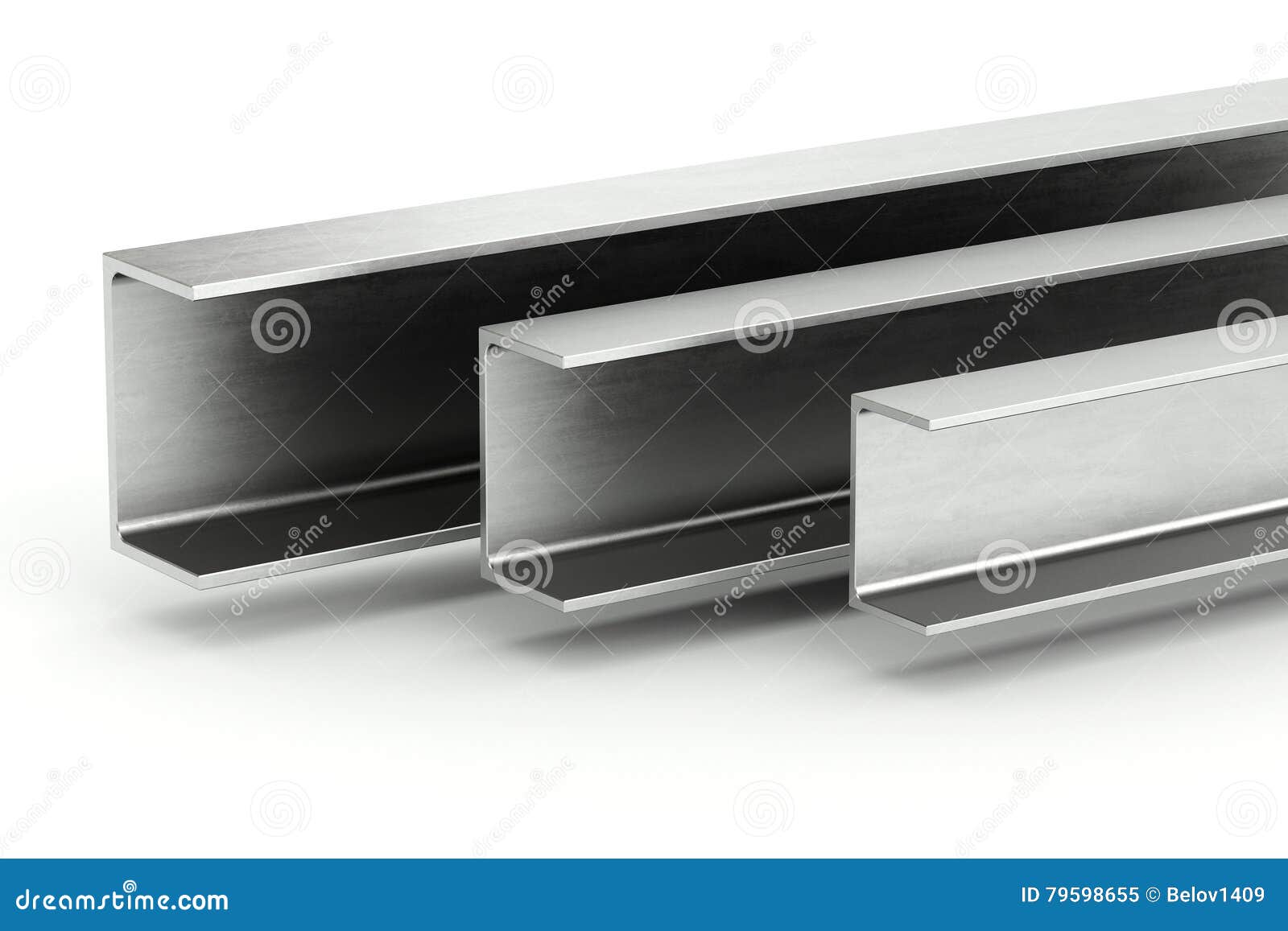 Steel channel beam stock illustration. Illustration of technology ...